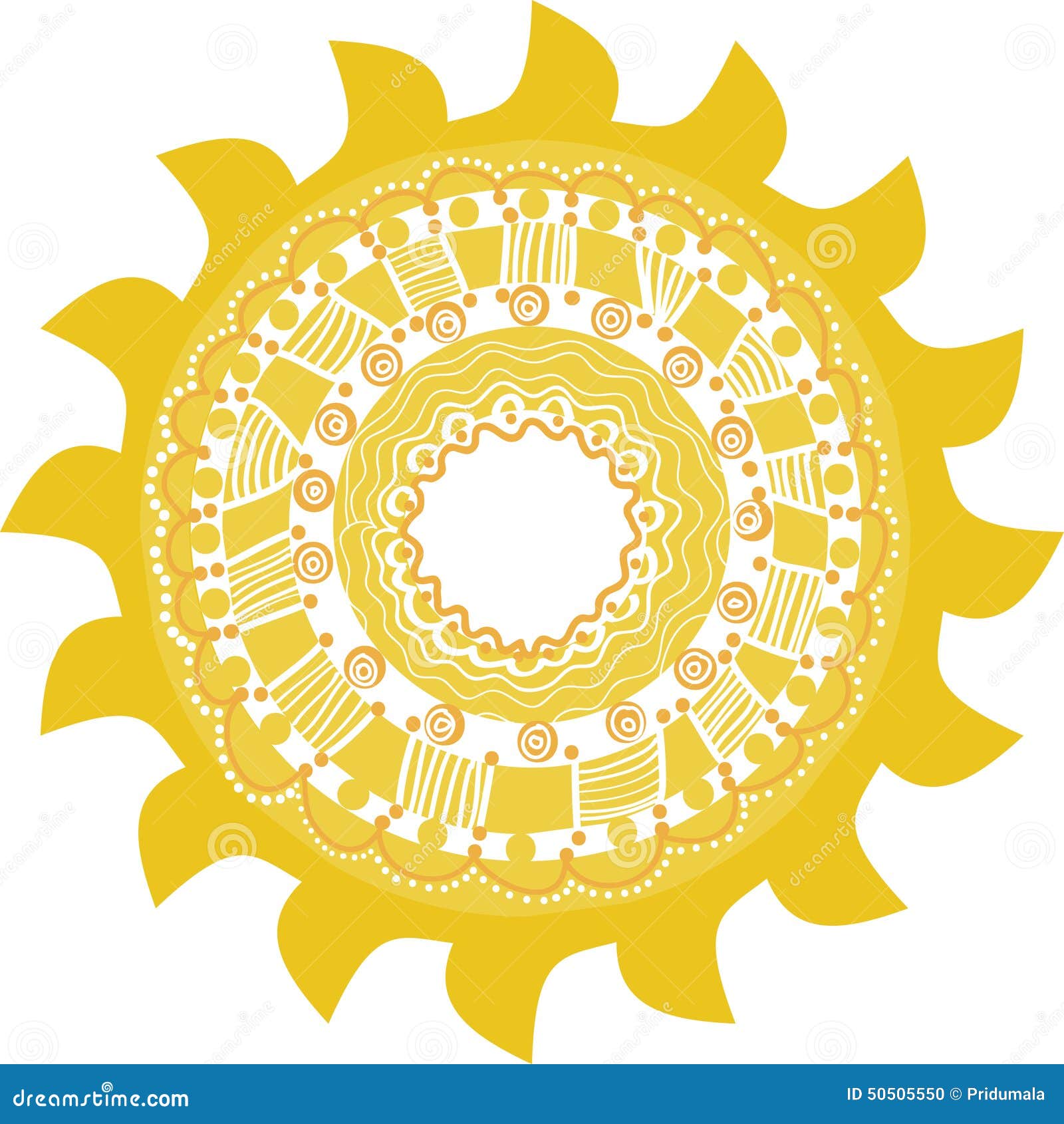 Stylized sun, vector stock vector. Illustration of element - 50505550