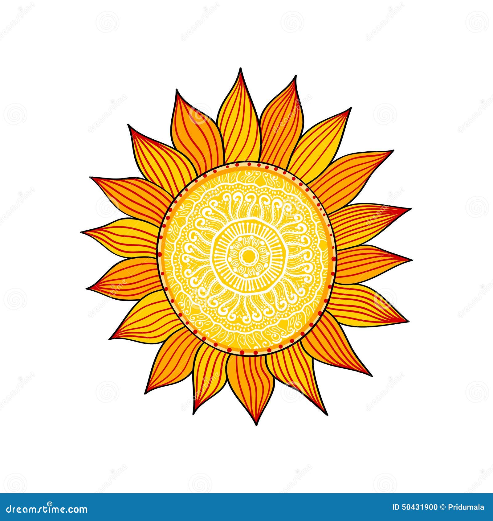 Stylized sun, vector stock vector. Illustration of masterpiece - 50431900