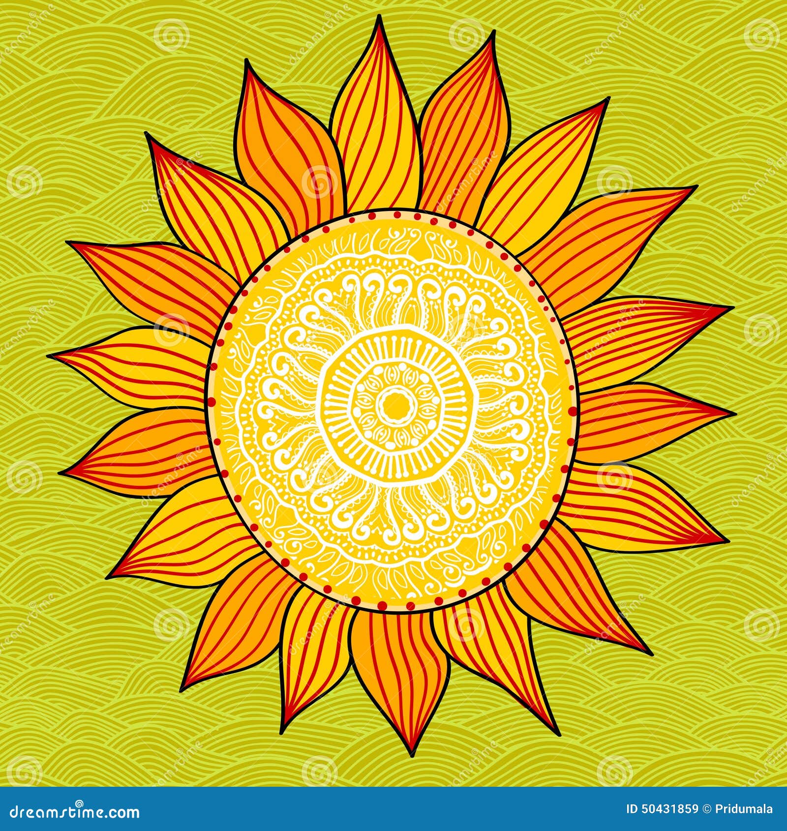 Stylized Sun, Vector | CartoonDealer.com #50431859
