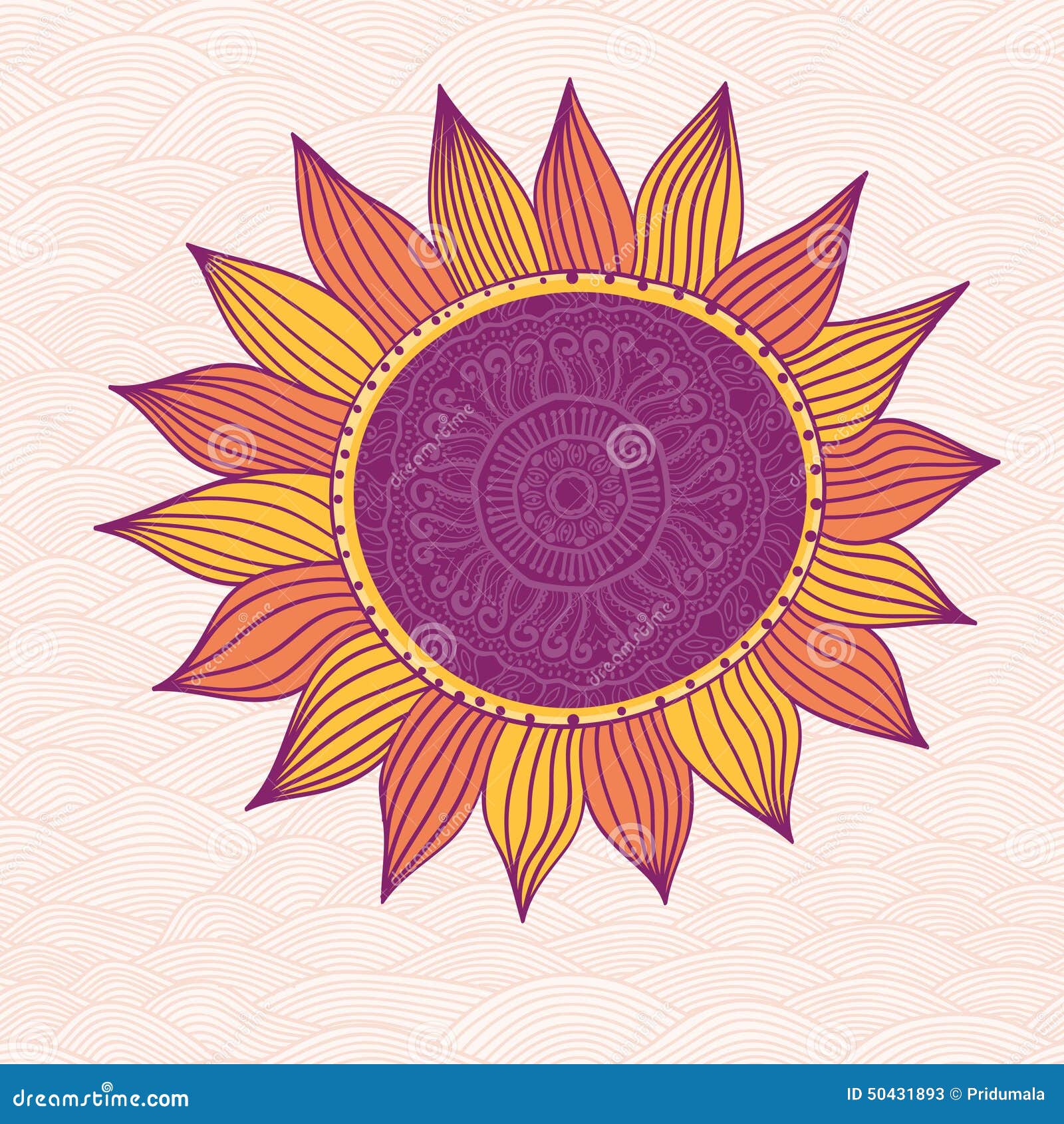 Stylized sun, vector stock vector. Illustration of creative - 50431893