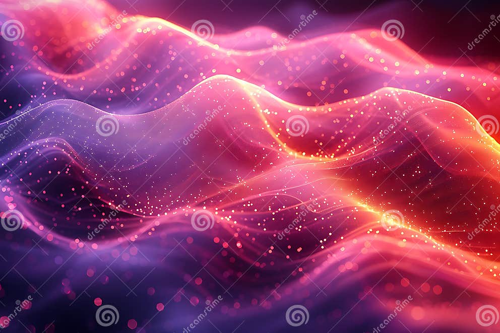 Stylized Tech Canvas with Abstract Patterns Stock Illustration ...