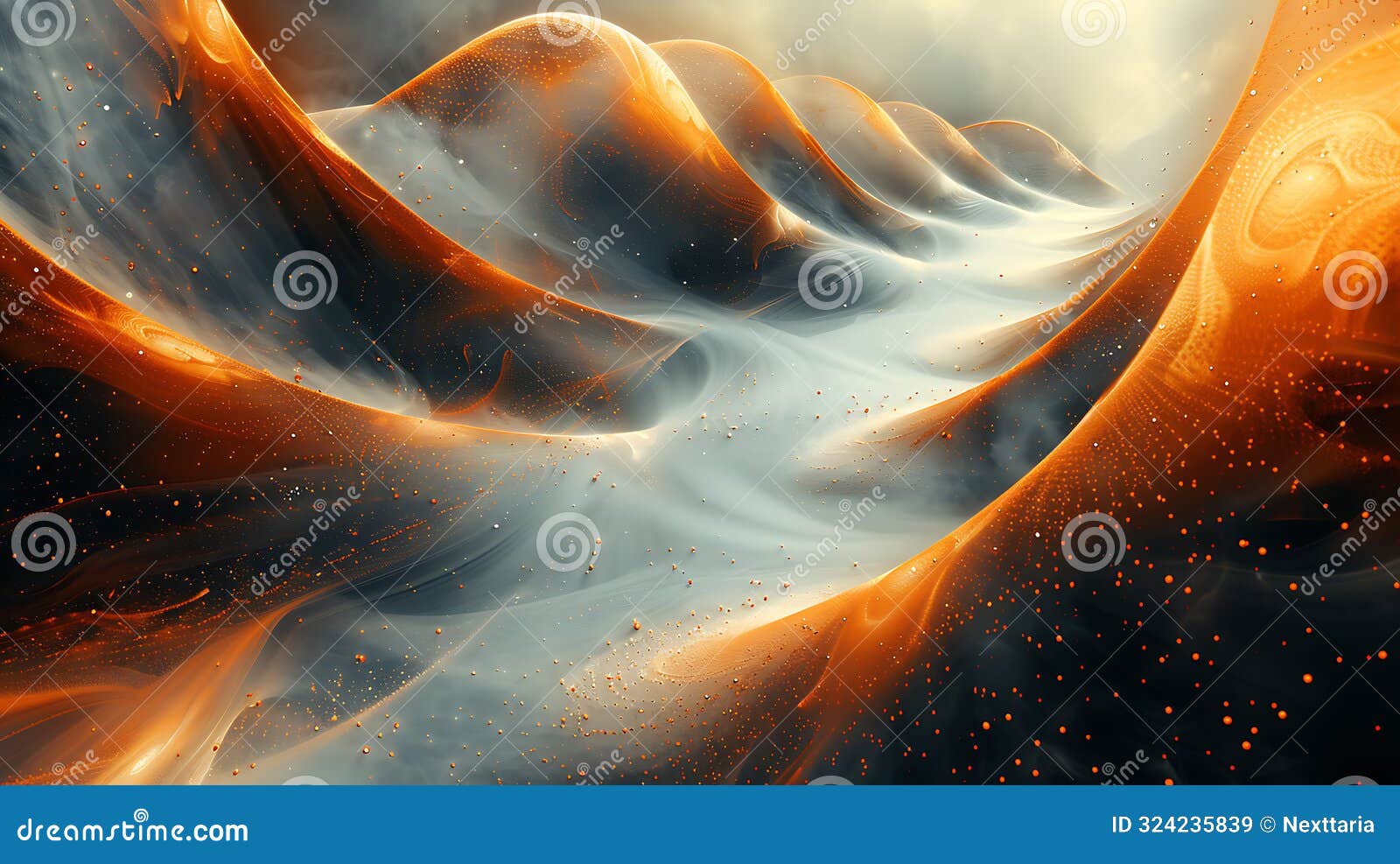 Stylized Technology Canvas with Abstract Patterns and High-Tech ...