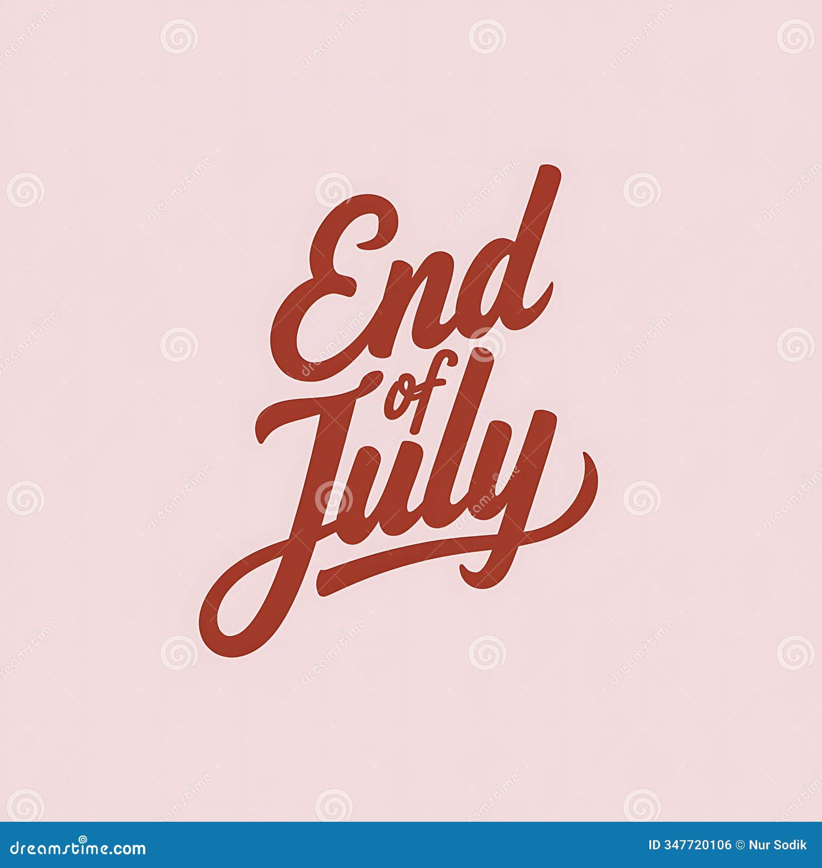 End of July Month Closing Design Text Stock Illustration - Illustration ...