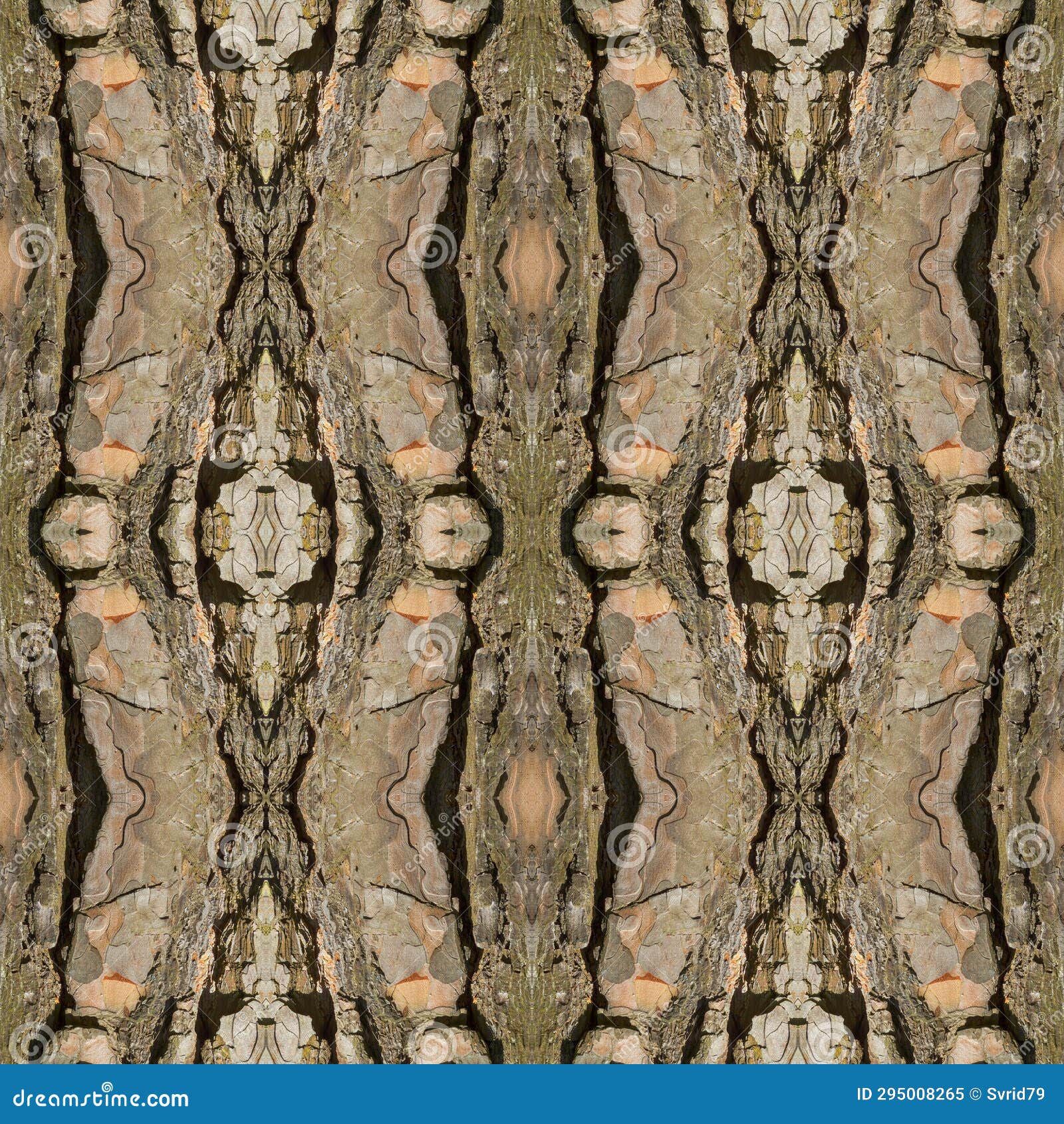 Stylized Texture. Modern Futuristic Seamless Pattern. Bark of Pine Tree ...