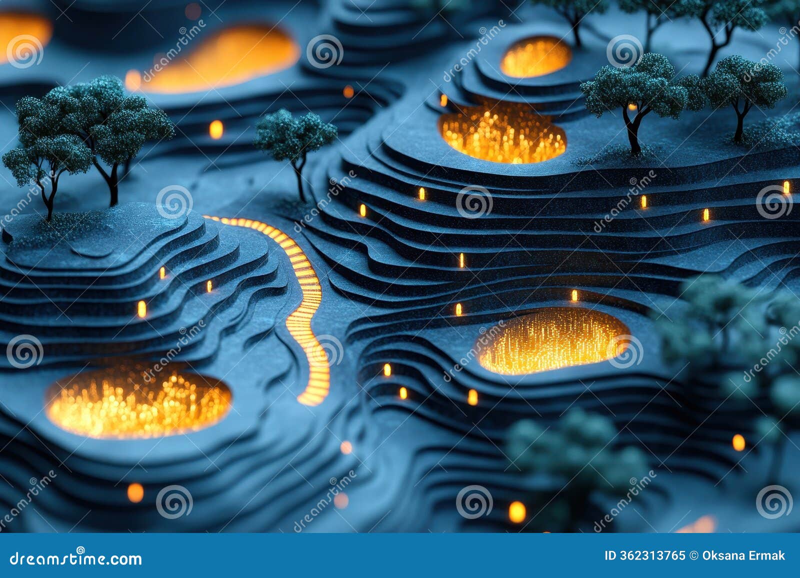 Stylized Thermal Patterns Inspired by Natural Heat Dynamics, Showcasing ...