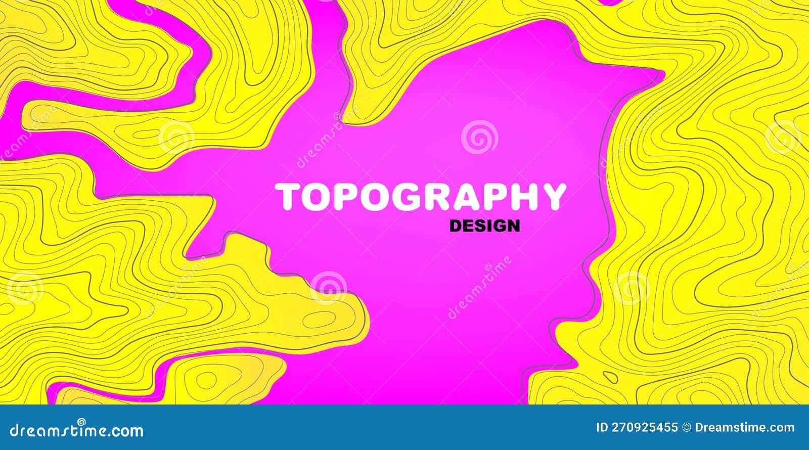 The Stylized Topographic Color Map Illustration Stock Vector ...