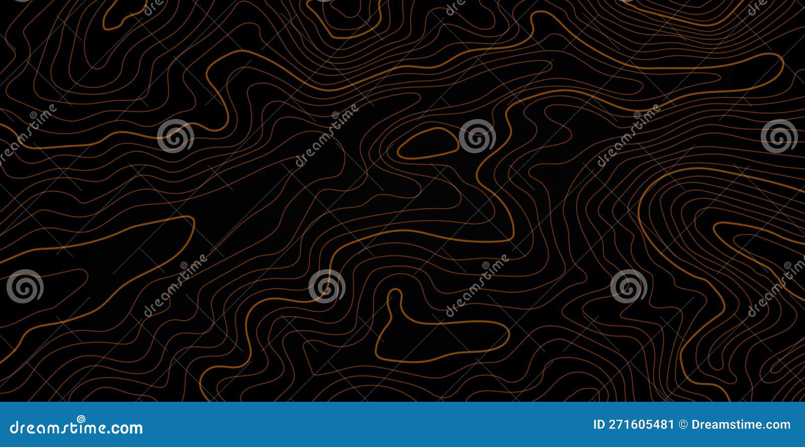 Stylized Topographic Map Outline Height In Lines And Contours. The ...