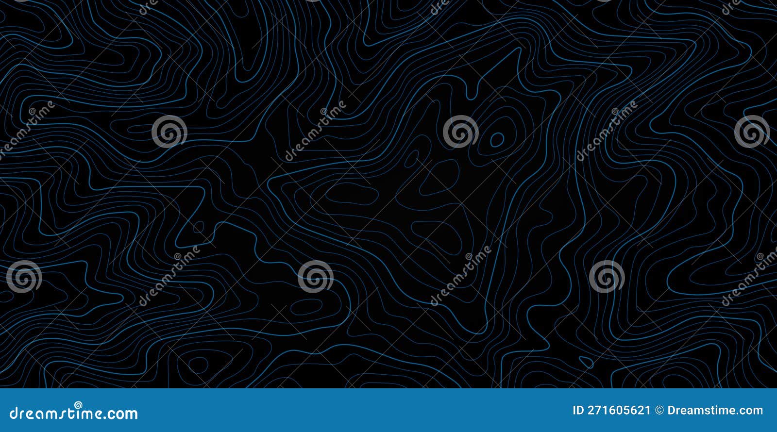 The Stylized Topographic Map Dark Color Illustration Stock Vector ...