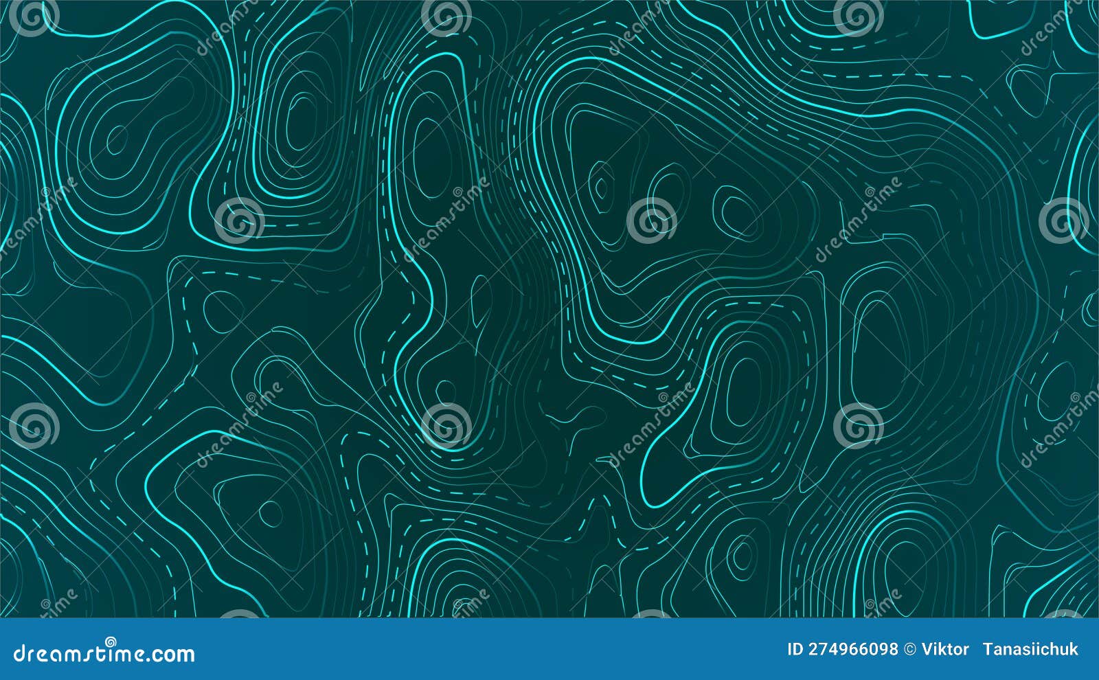 Stylized Topographic Map Outline Height in Lines and Contours. the ...