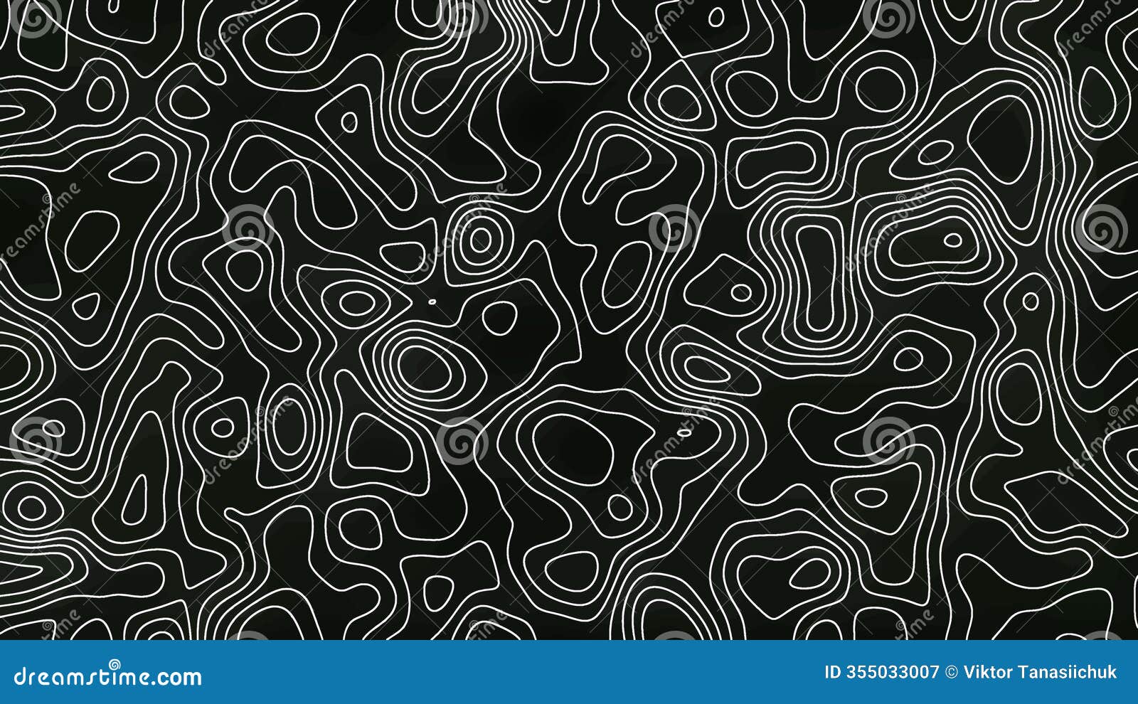 Stylized Topographic Map Outline Height In Lines And Contours. The ...