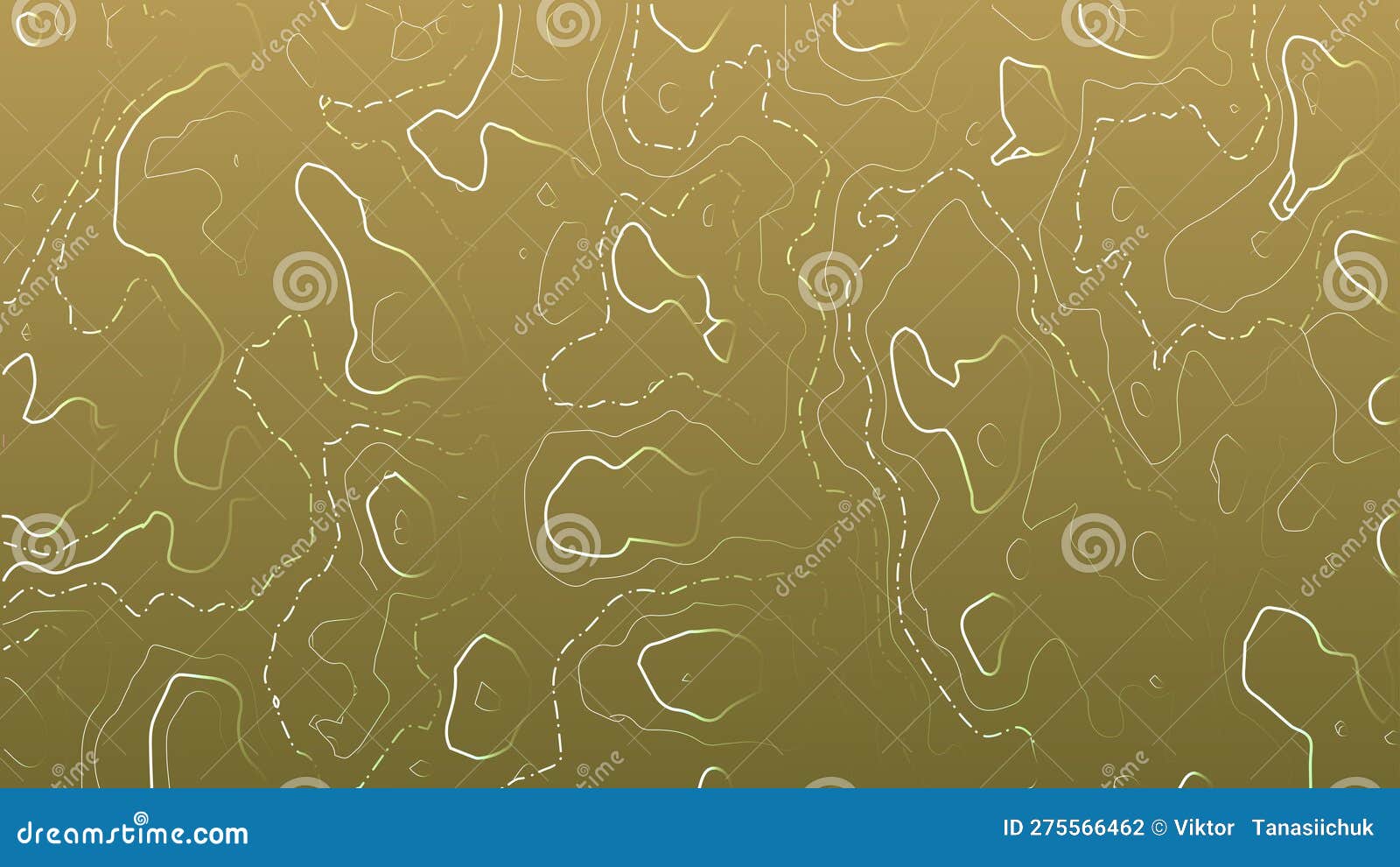 Stylized Topographic Map Outline Height in Lines and Contours. the ...