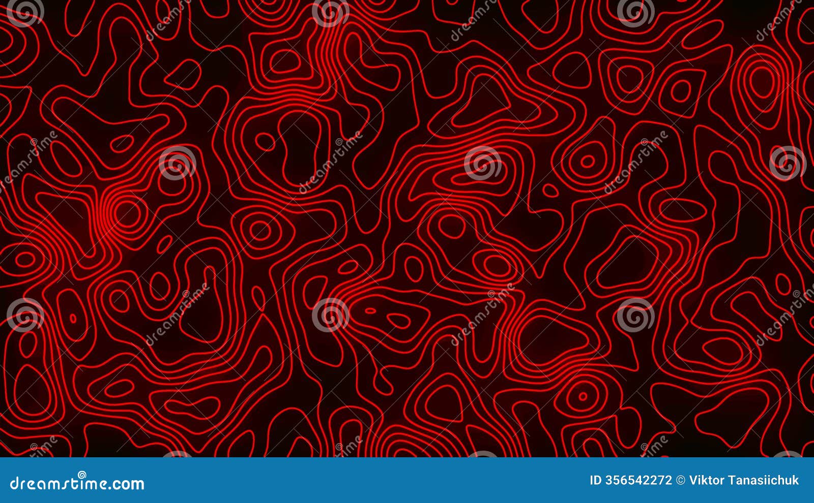 The Stylized Topographic Color Map Illustration | CartoonDealer.com ...