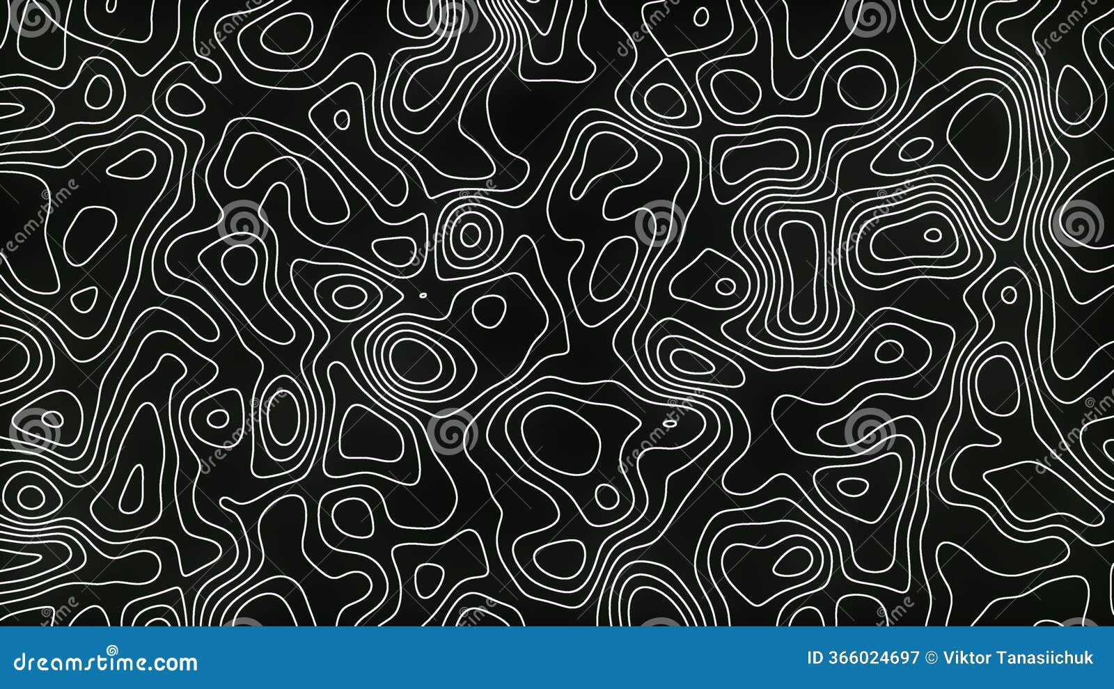 The Stylized Topographic Color Map Illustration | CartoonDealer.com ...