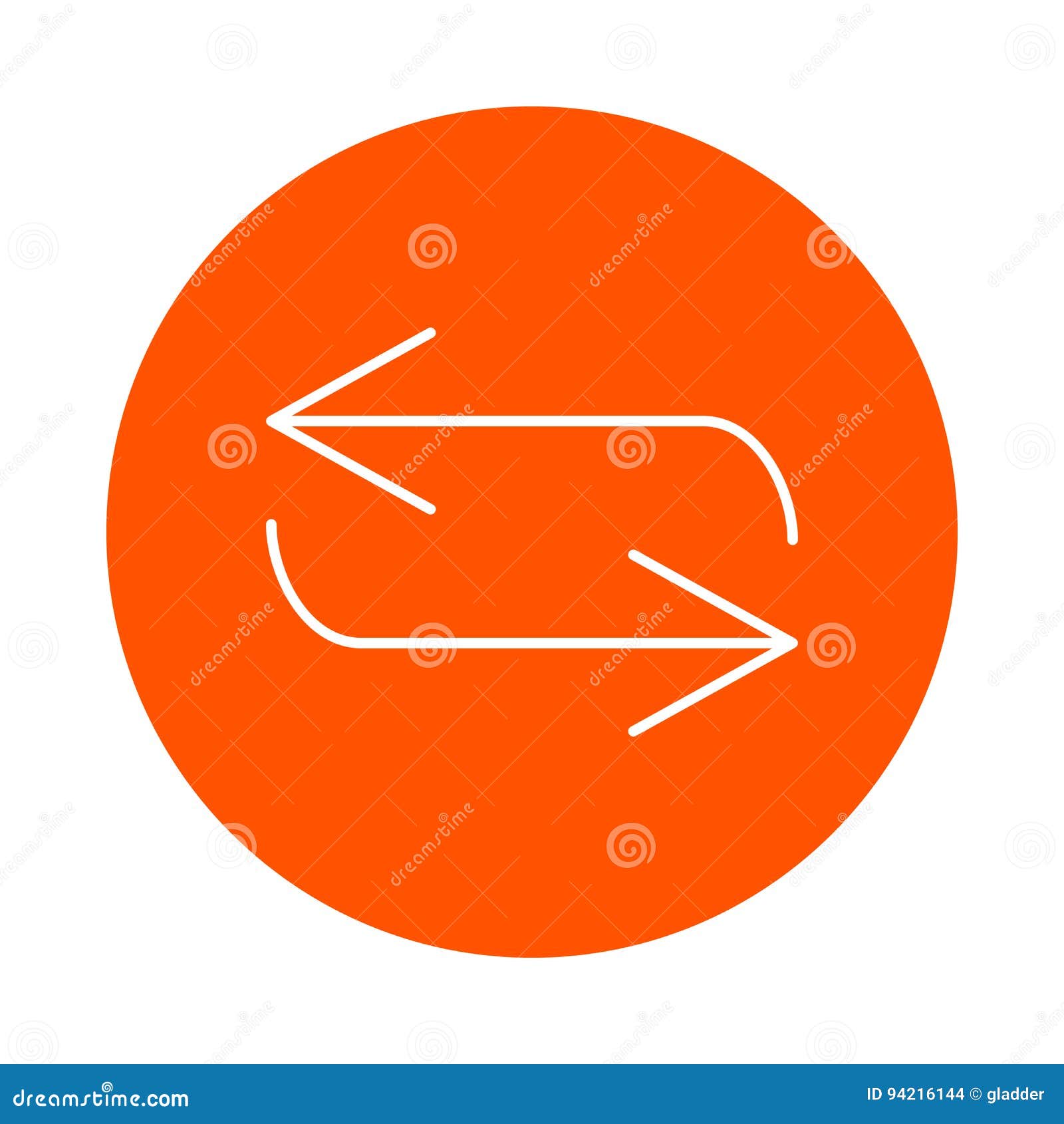 Stylized Traffic Symbol in a Circle, a Virtual Monochrome Round Icon ...