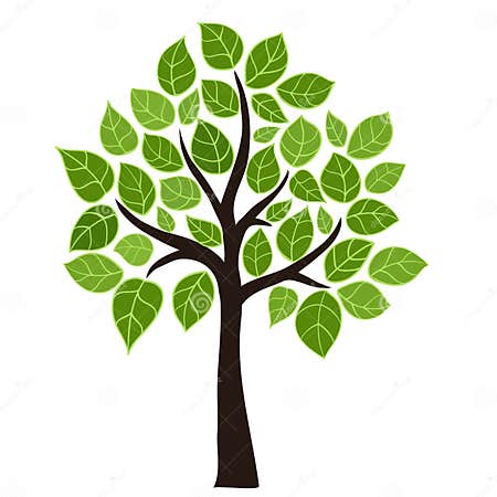 Stylized tree stock vector. Illustration of placard, garden - 29638123