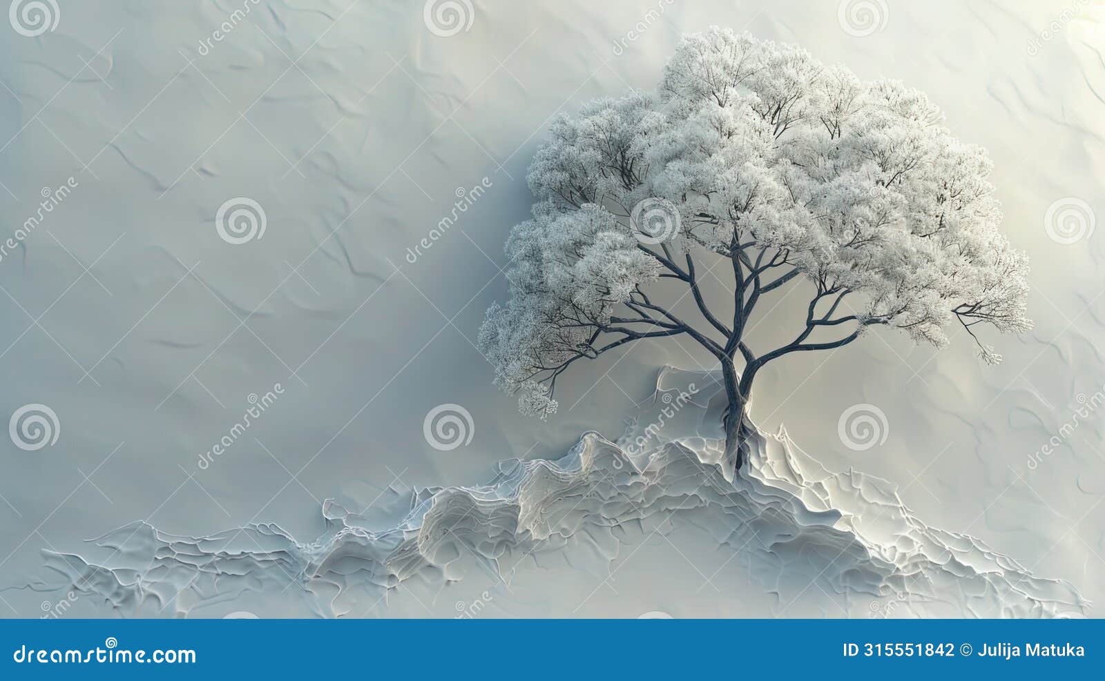 A Stylized Tree Design, Rendered in Simple Lines and Shapes, Creates a ...