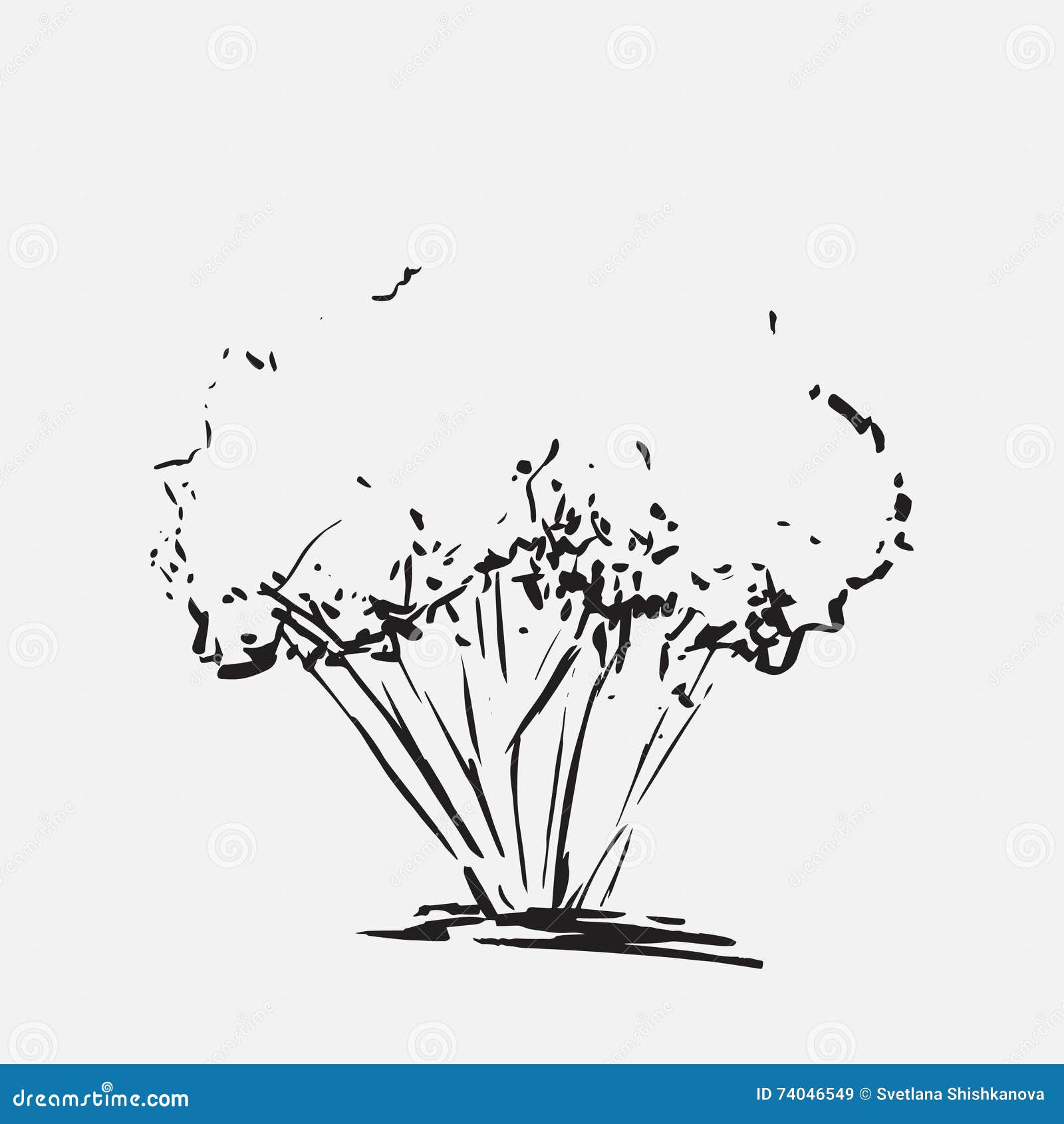 Stylized tree. Hand drawn stock vector. Illustration of decorative ...