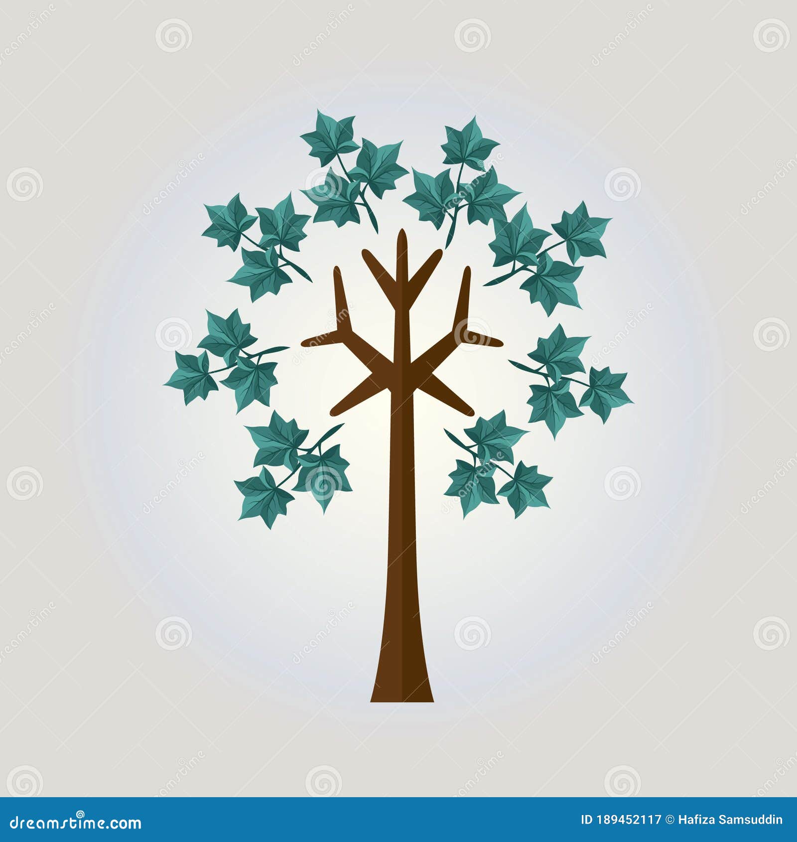 Stylized Tree. Vector Illustration Decorative Design Stock Vector ...
