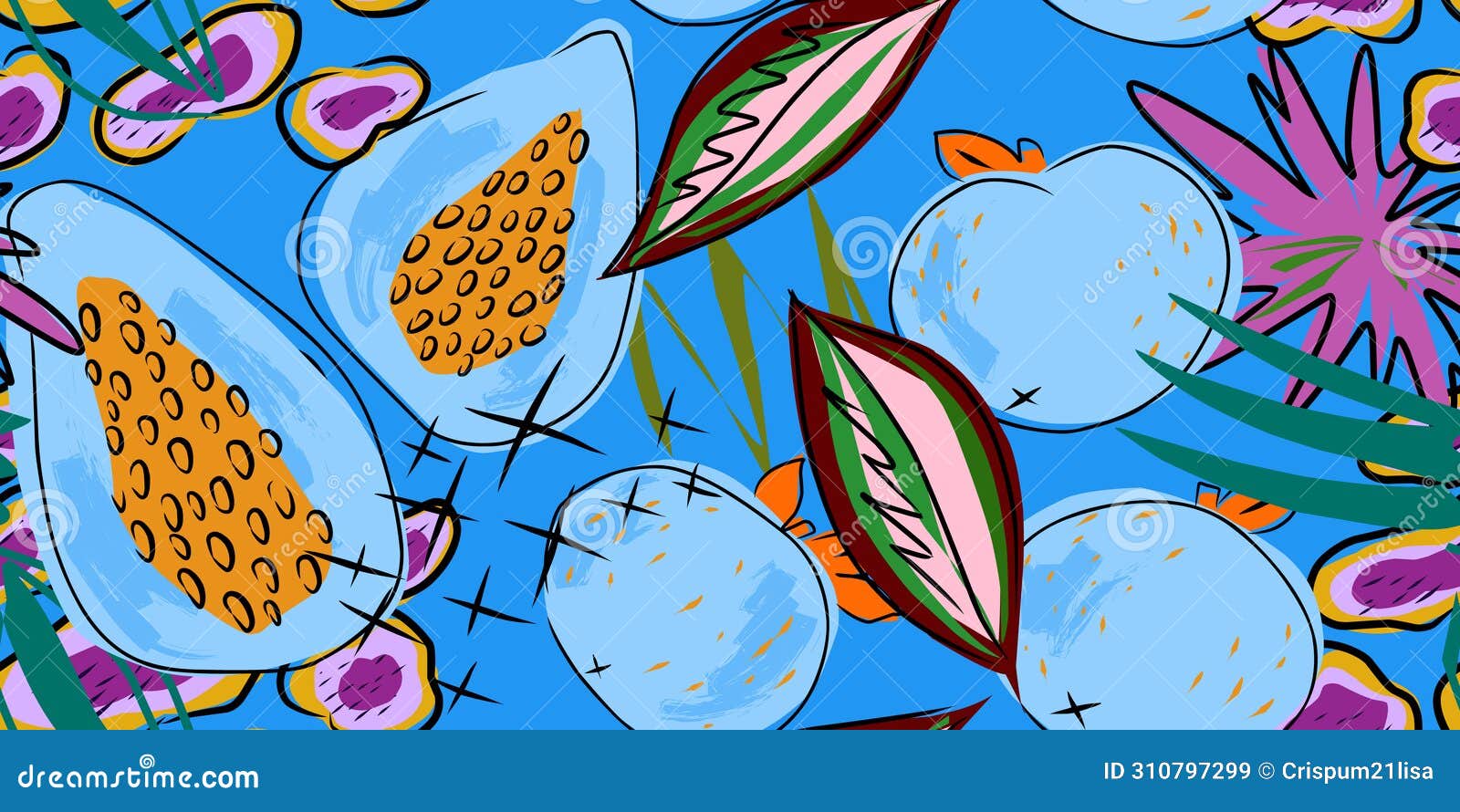 Vector Seamless, Overlapping, Repeating Pattern Stock Vector ...