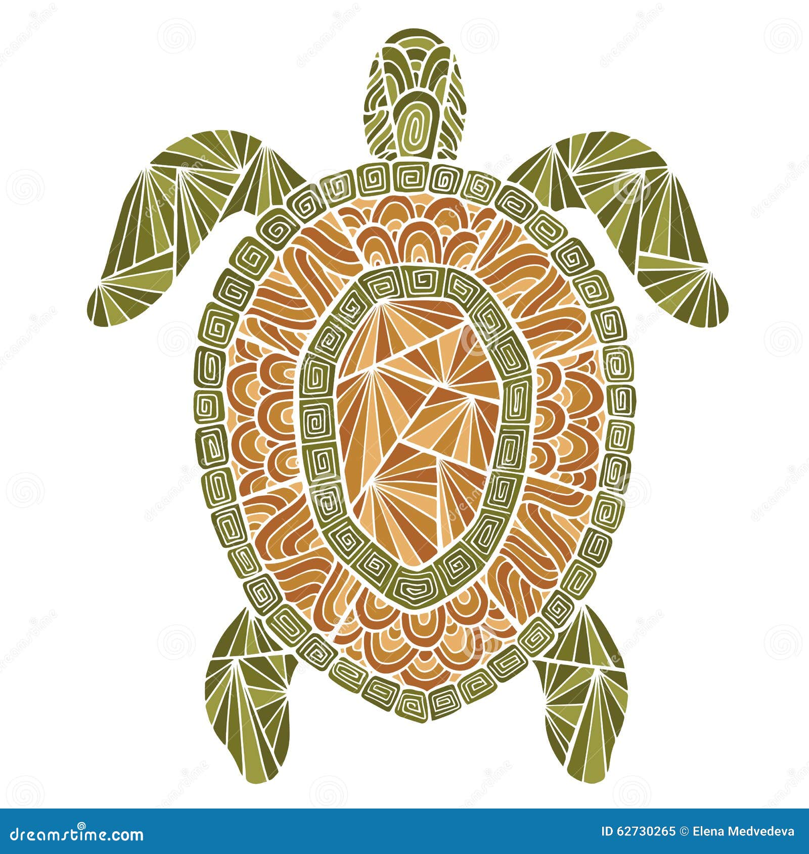 Stylized Turtle Style Zentangle Stock Vector - Illustration of nature ...