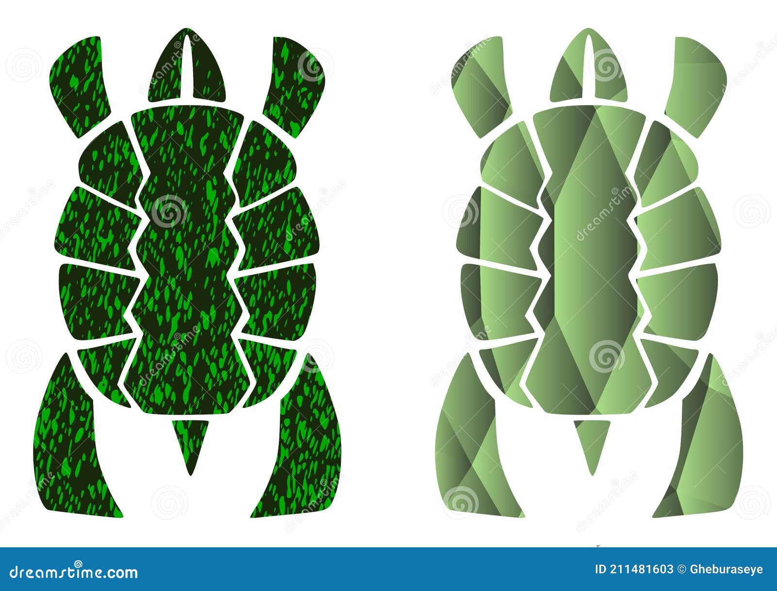 Stylized Turtles, Decorative Illustration, Colors, Isolated. Stock ...