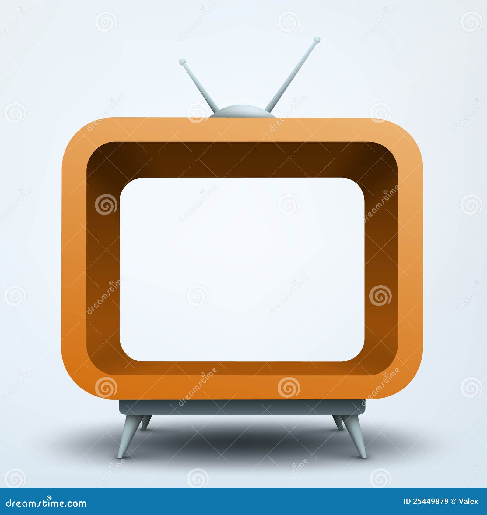 Stylized TV. Abstract 3d Frame Stock Vector - Illustration of ...