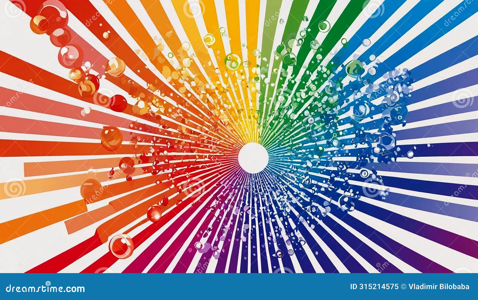 Stylized Vector Cartoon Style Image of a Rainbow Stock Illustration ...