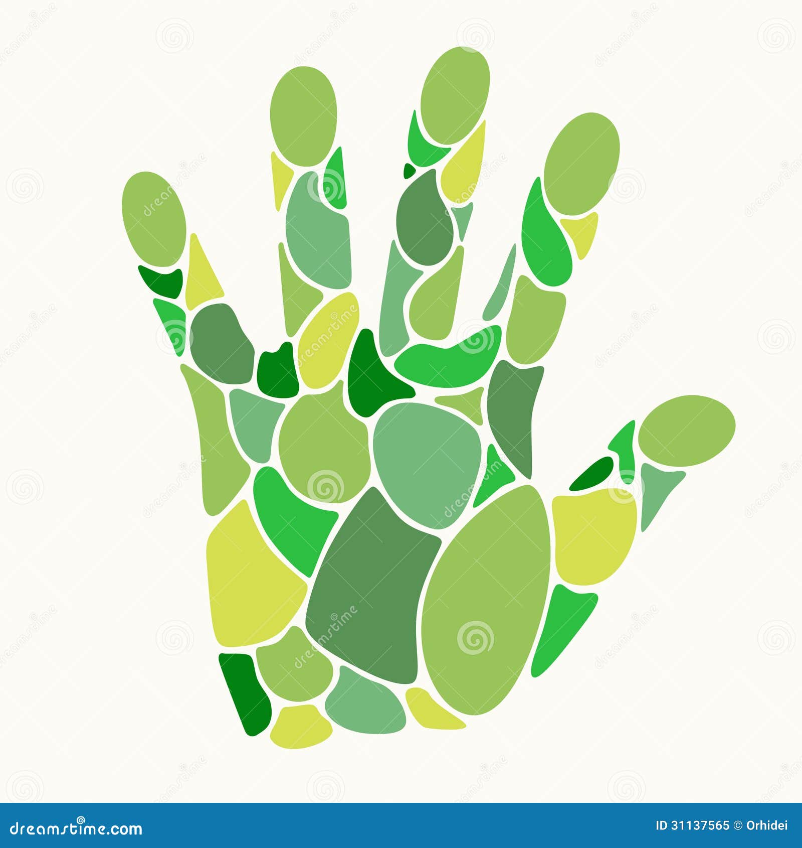Stylized vector hand stock vector. Illustration of hand - 31137565