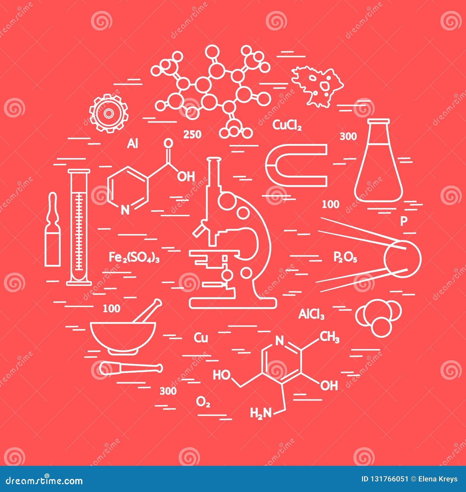 Variety Of Microscope Slides Featuring Different Types Of Cells And ...