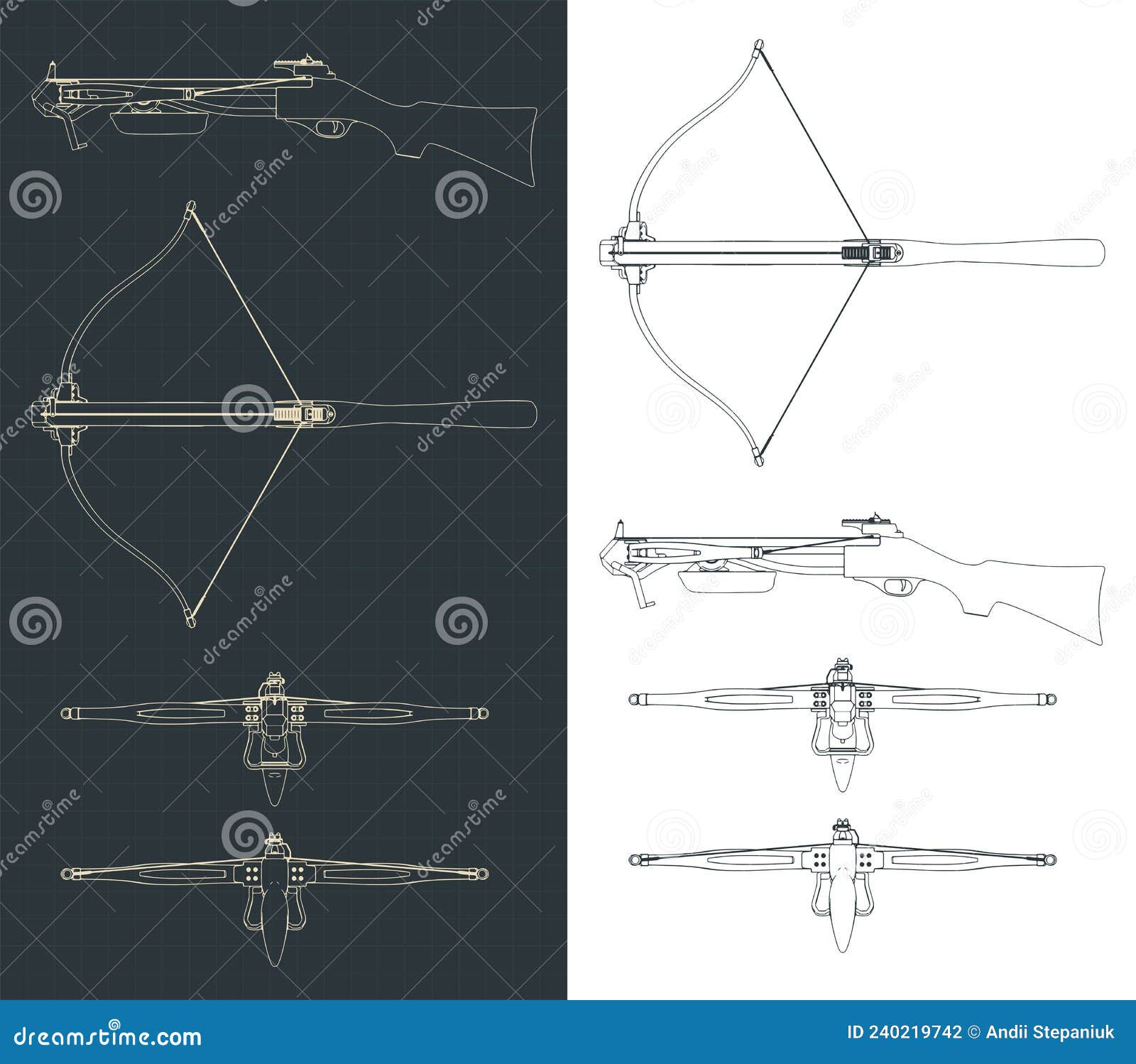 Crossbow Blueprints Stock Illustrations – 5 Crossbow Blueprints Stock ...