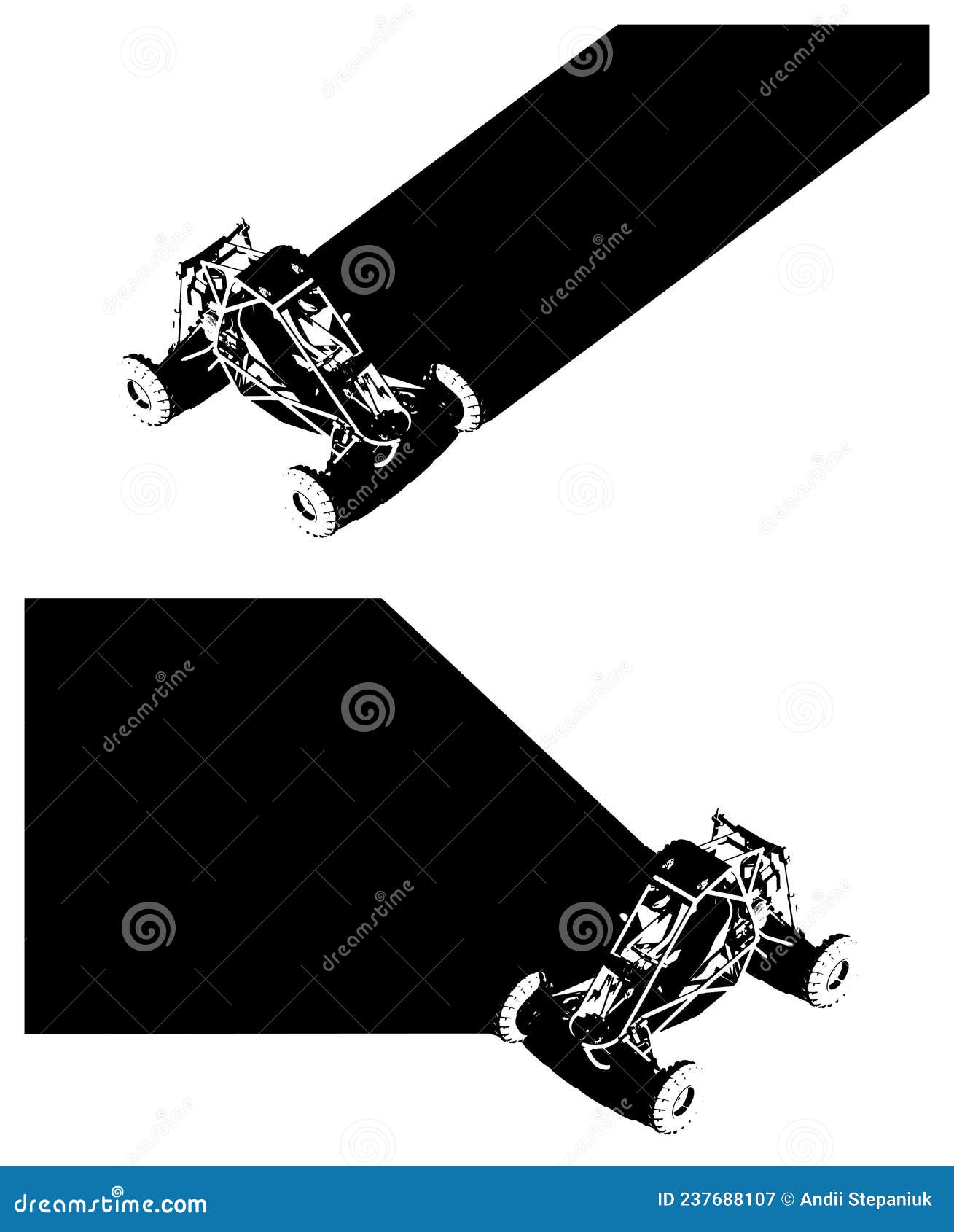 Stylized buggy templates stock vector. Illustration of dust - 237688107