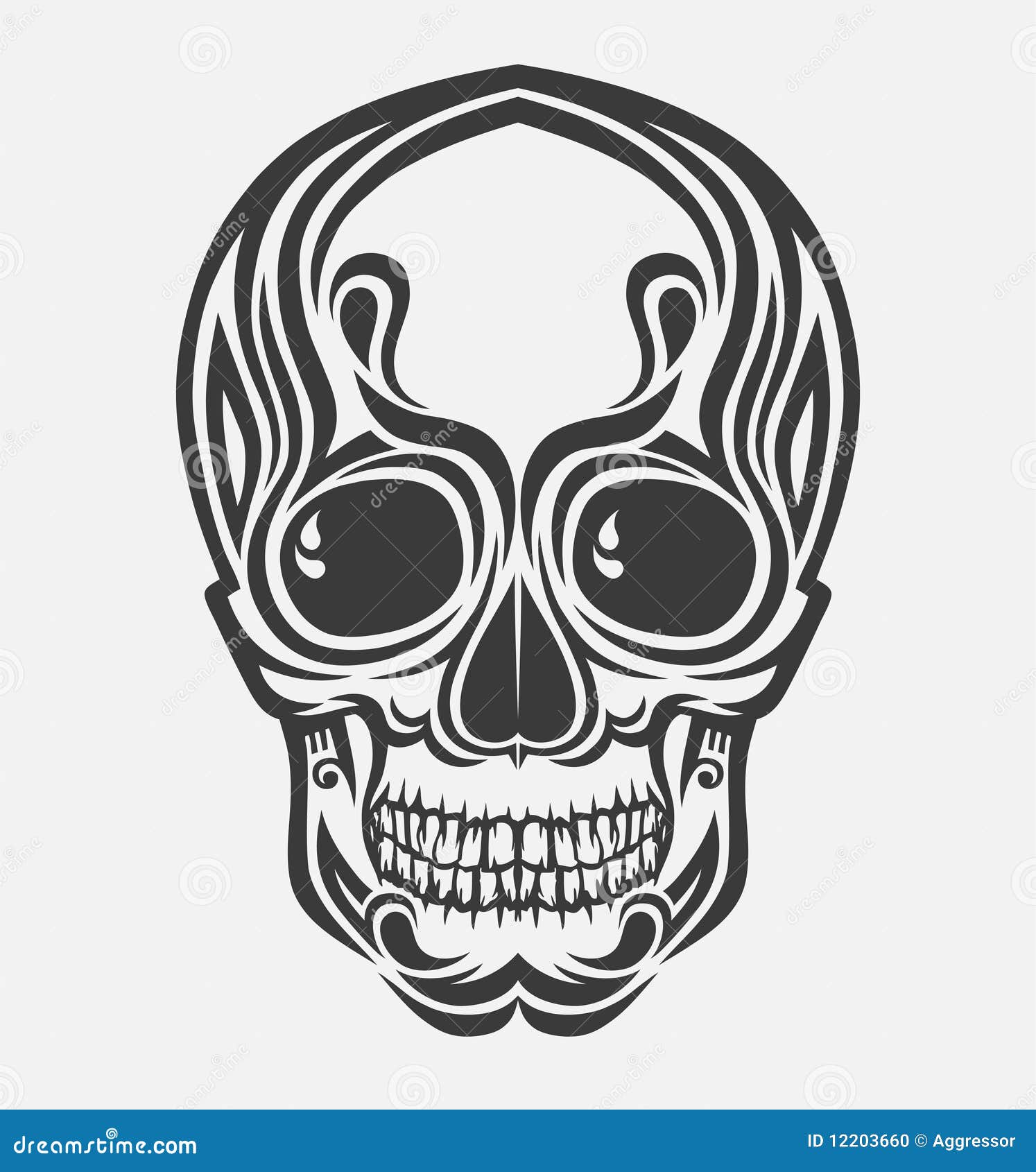 A Stylized Vector Skull | CartoonDealer.com #12203660