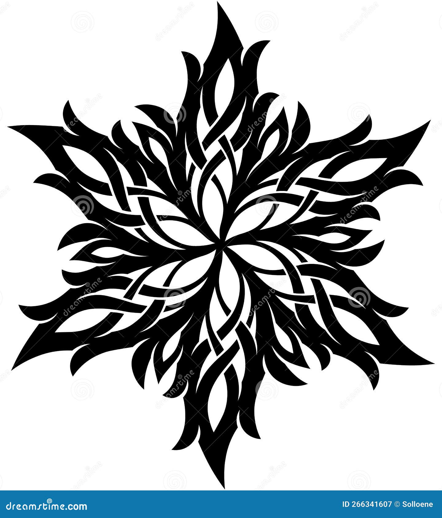 Stylized Victorian Gothic Ornament Stock Vector - Illustration of black ...