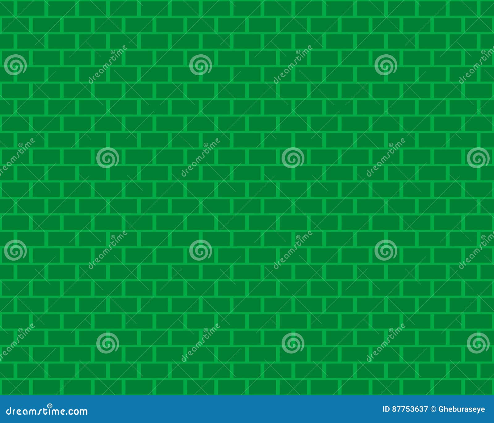 Stylized Wall Background in Green Stock Vector - Illustration of color ...