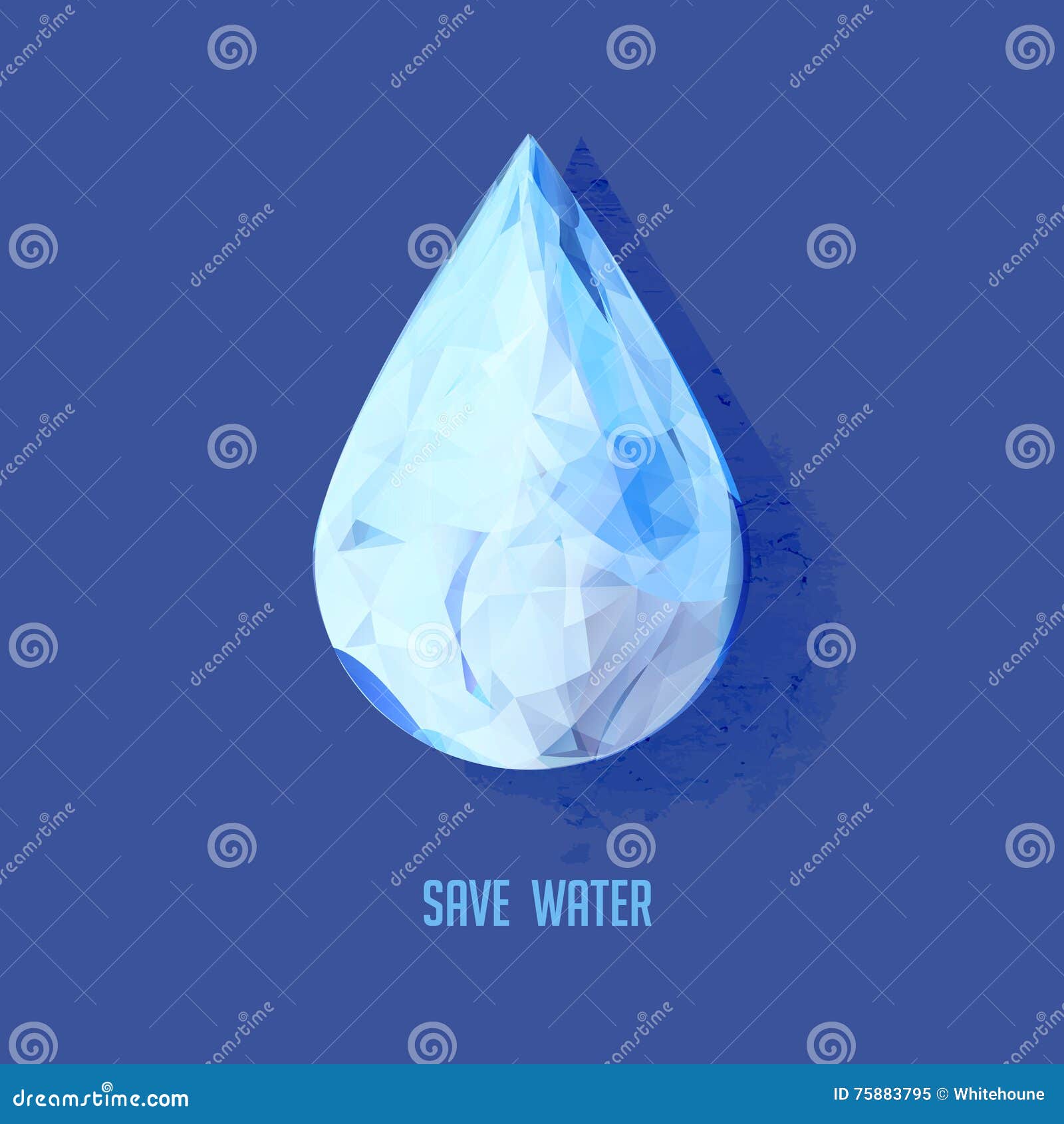 Stylized water drop stock vector. Illustration of design - 75883795
