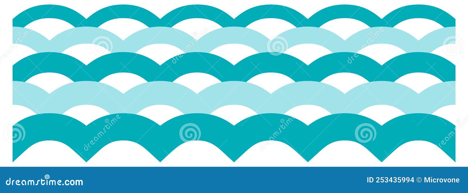 Stylized Water Waves, Ripples, Vector | CartoonDealer.com #116671692