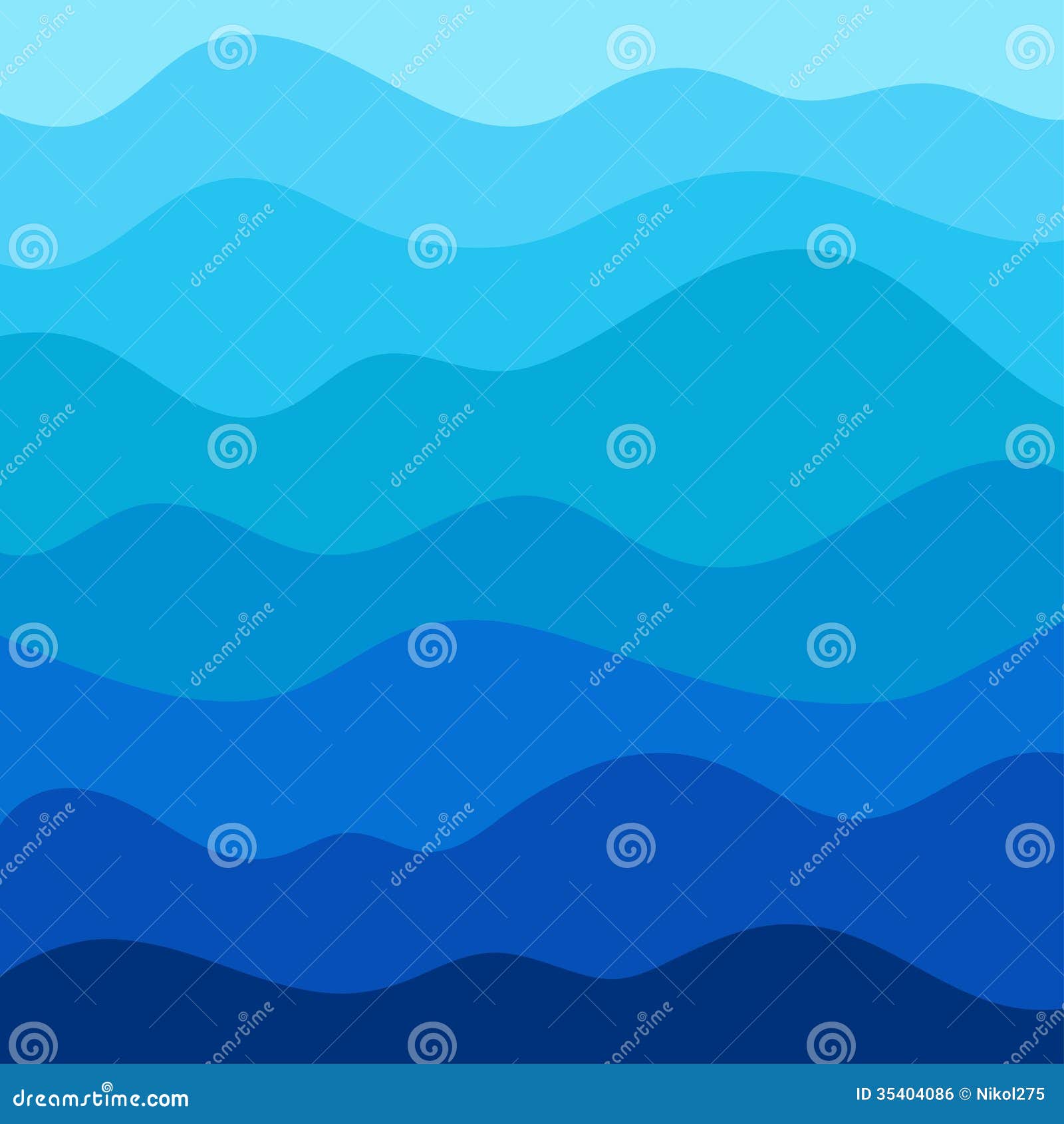 Stylized Wave Background in Vector Stock Vector - Illustration of ...