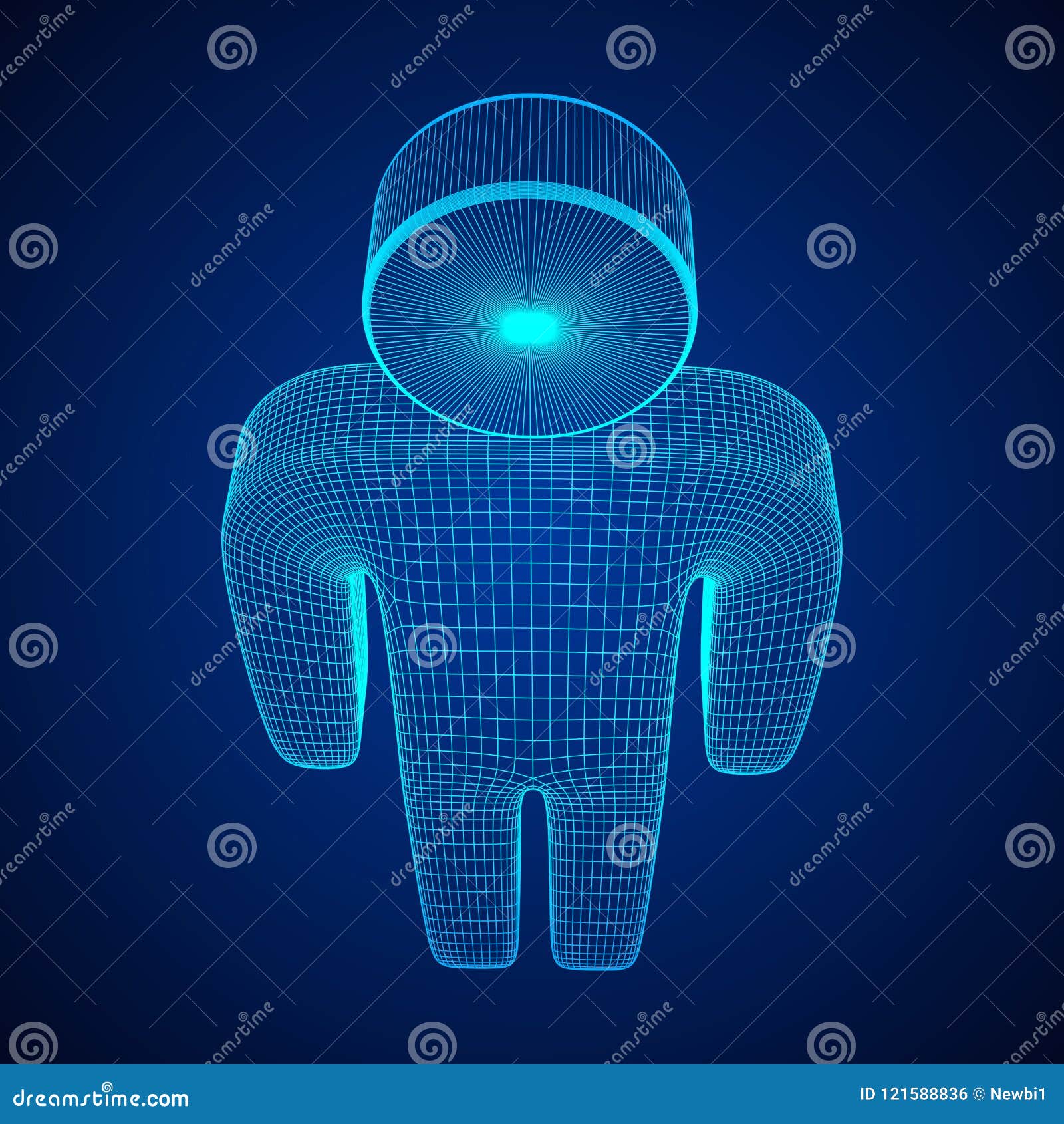Stylized wire symbol man stock vector. Illustration of corporate ...