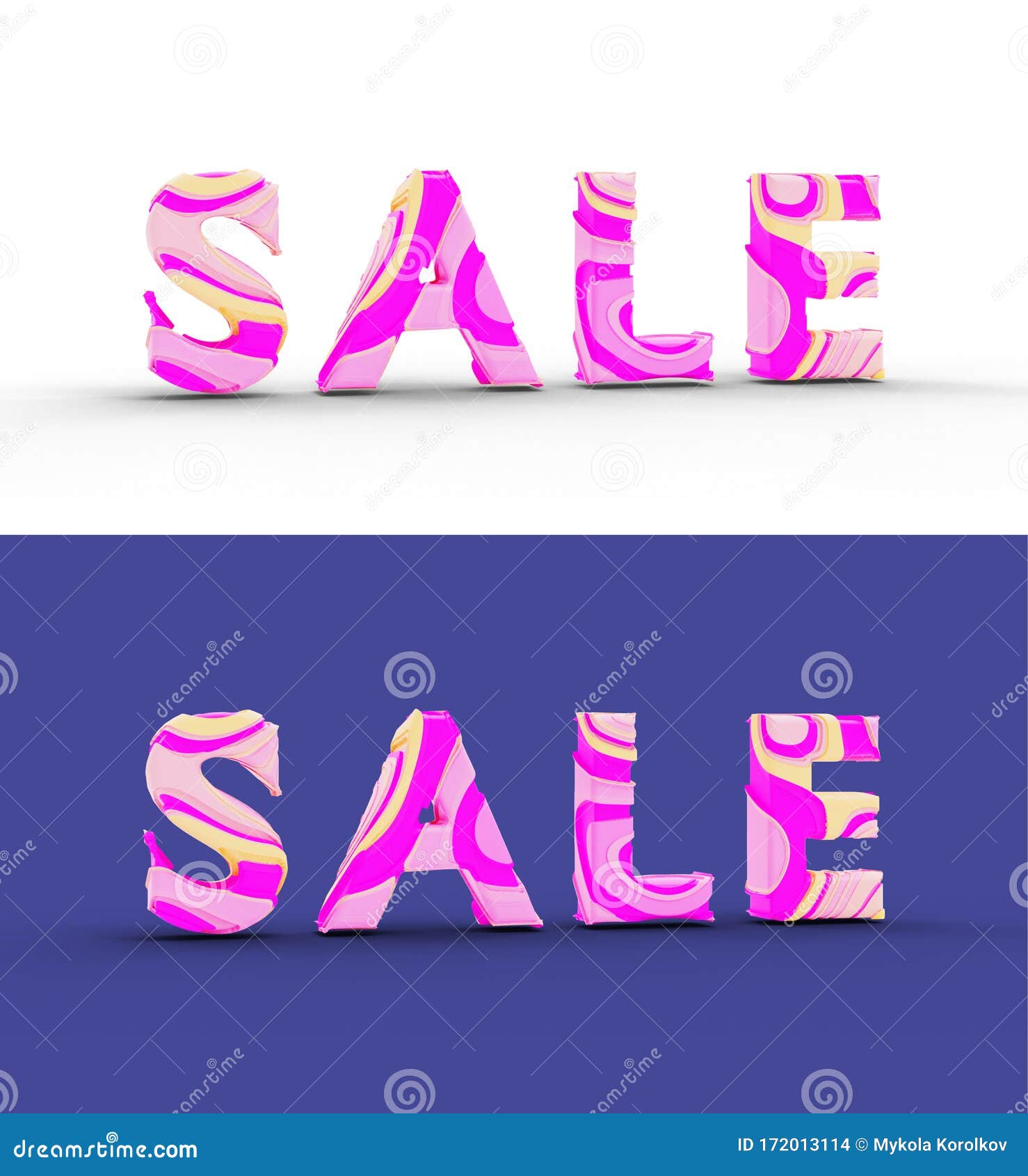Stylized Word Text SALE, Abstract Good Texture, There is a Shadow. Two ...