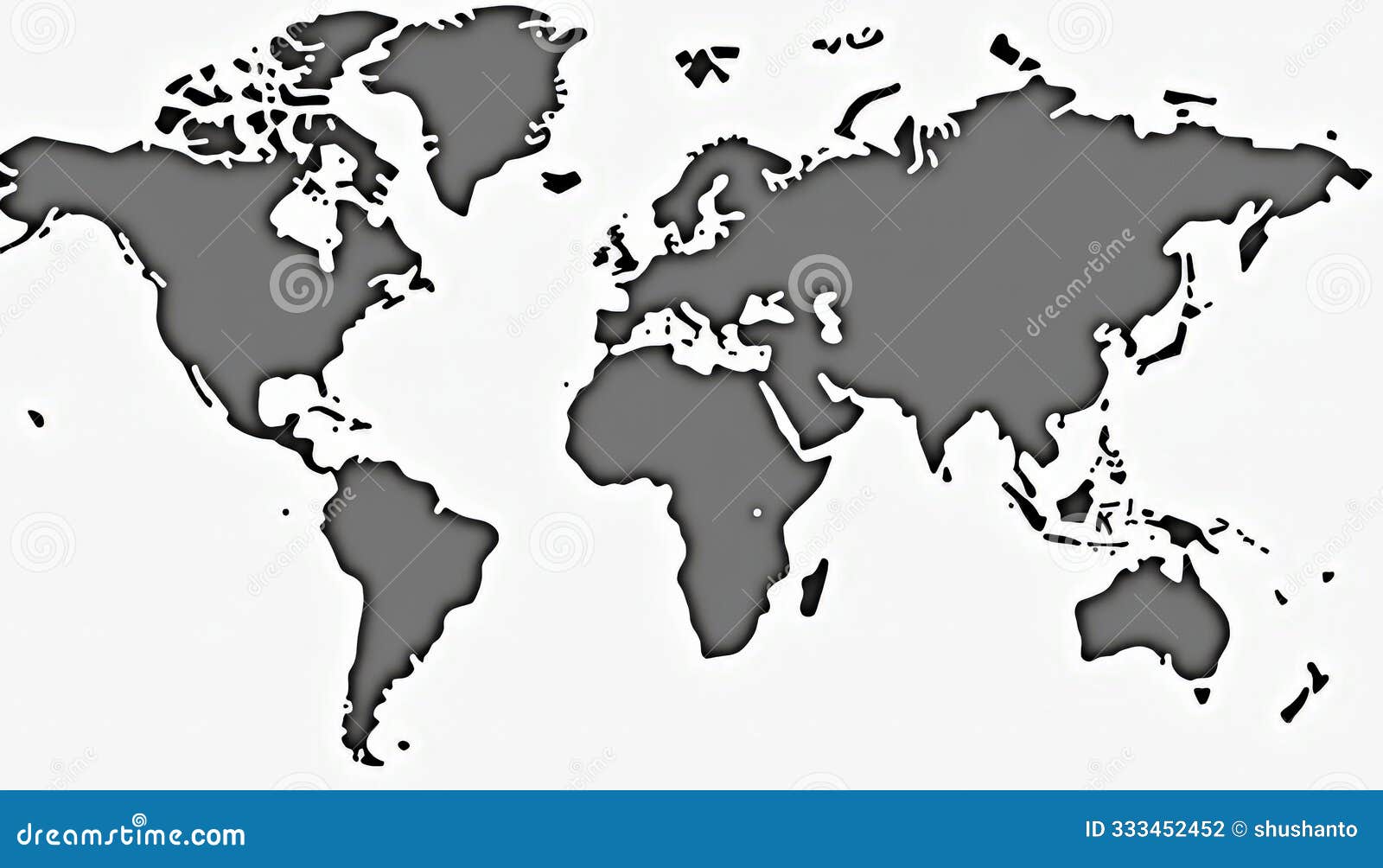 Stylized World Map with Gradient Colors - Educational and Data ...