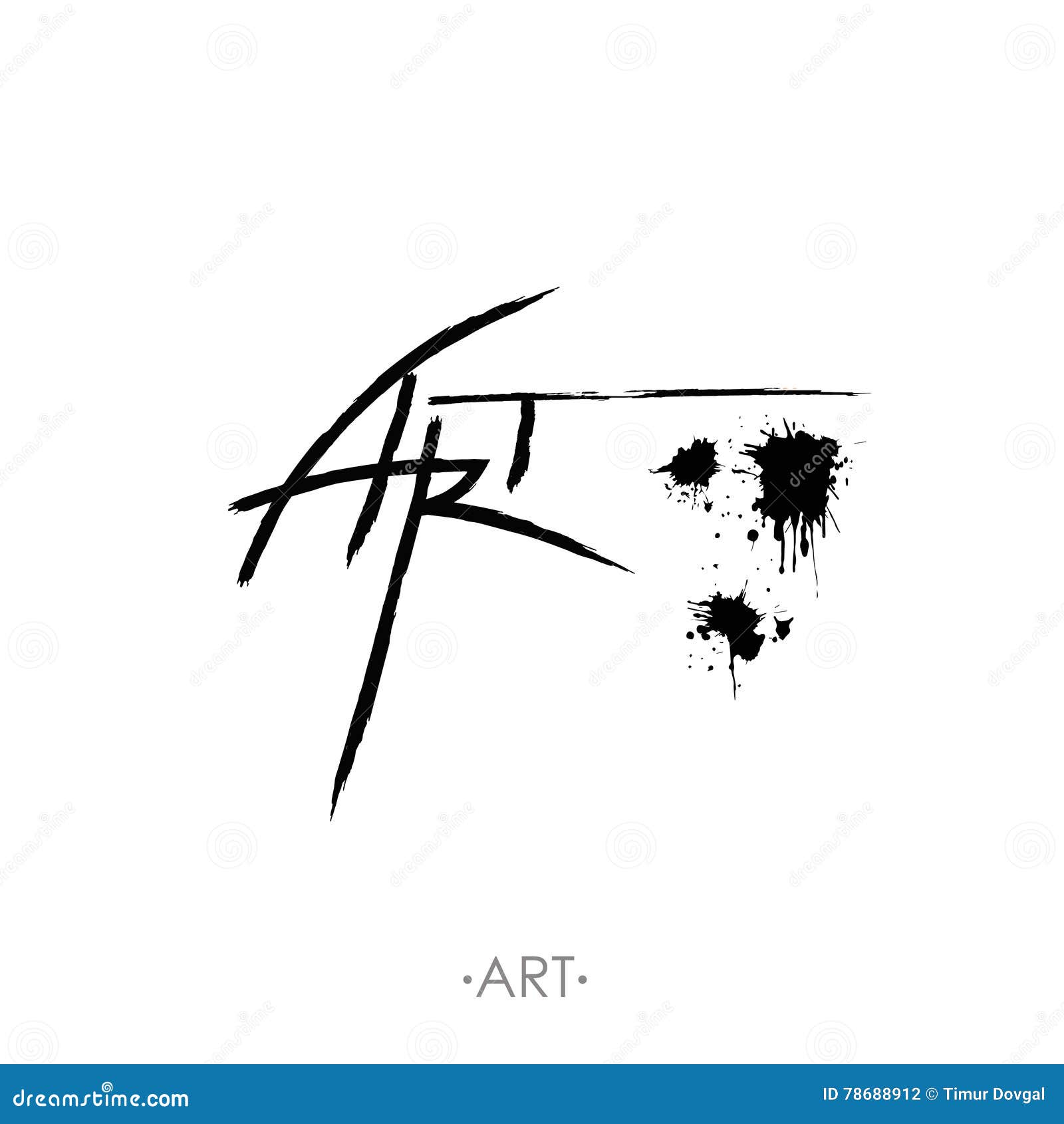 Stylized Written Word Art Lettering, Template Cartoon Vector ...