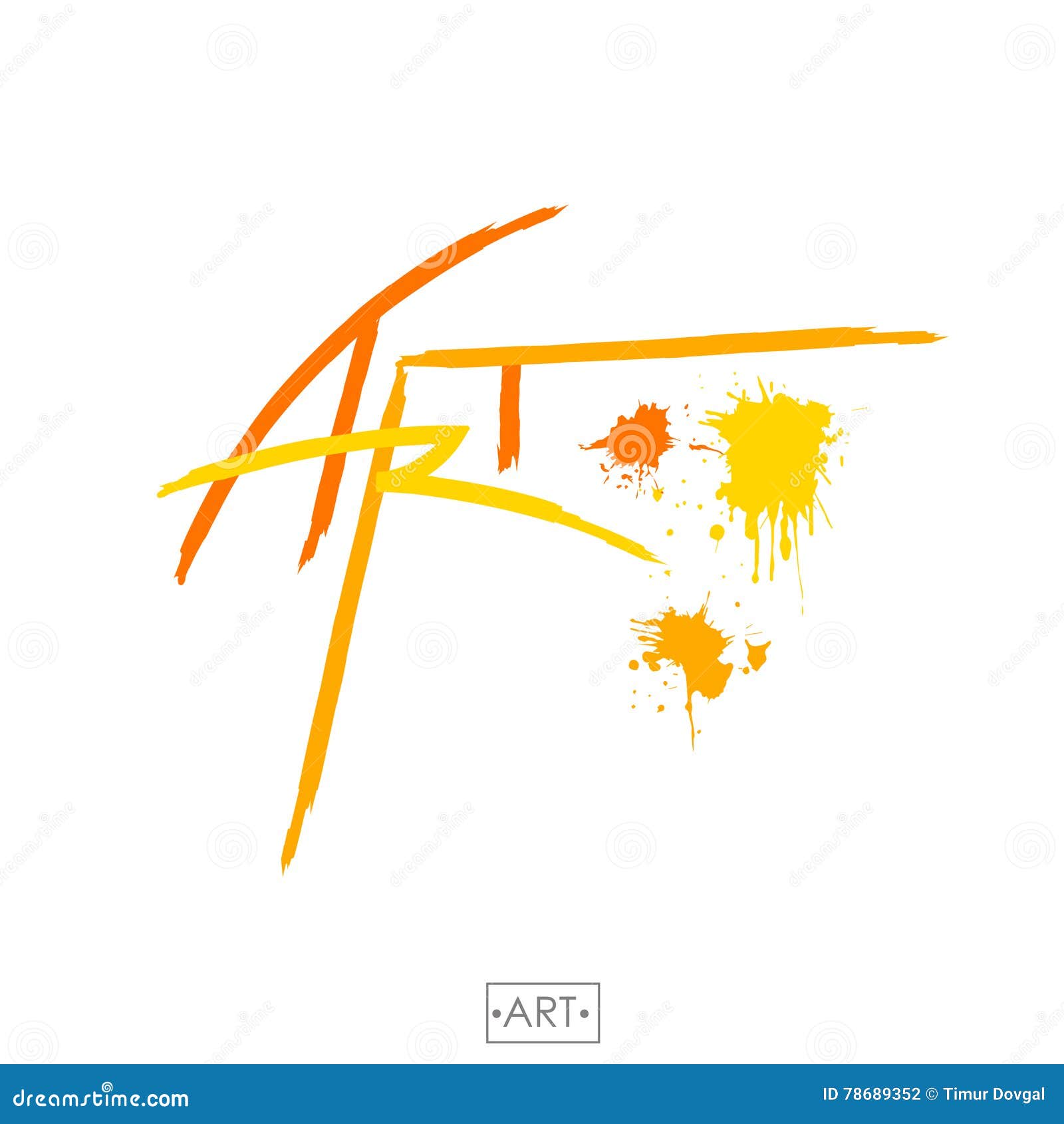 Stylized Written Word Art Lettering, Template Cartoon Vector ...