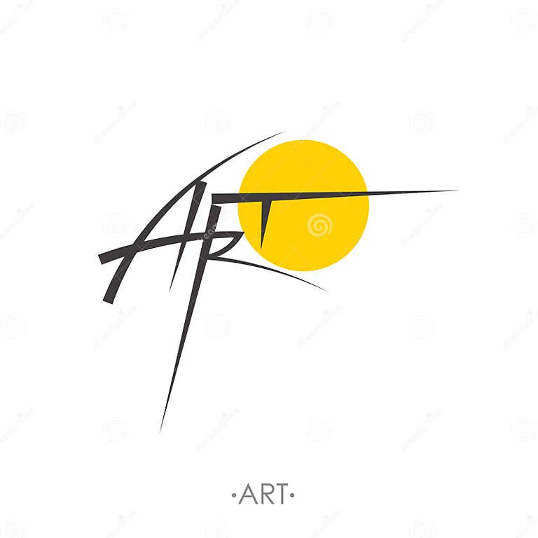 Stylized Written Word Art Lettering, Template Stock Vector ...