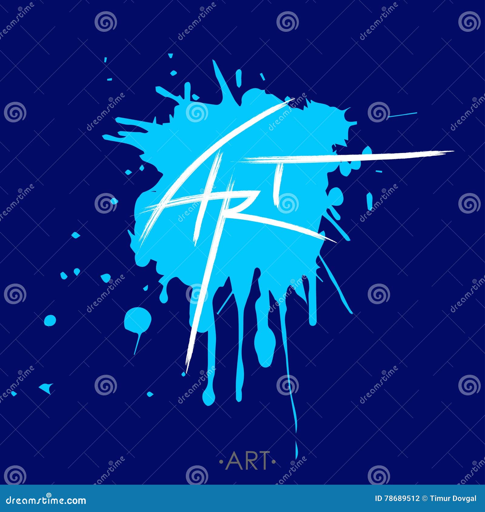 Stylized Written Word Art Lettering, Template Stock Vector ...