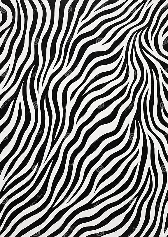 Stylized Zebra Fabric Pattern with Expressive Rippling Liquid Al Stock ...