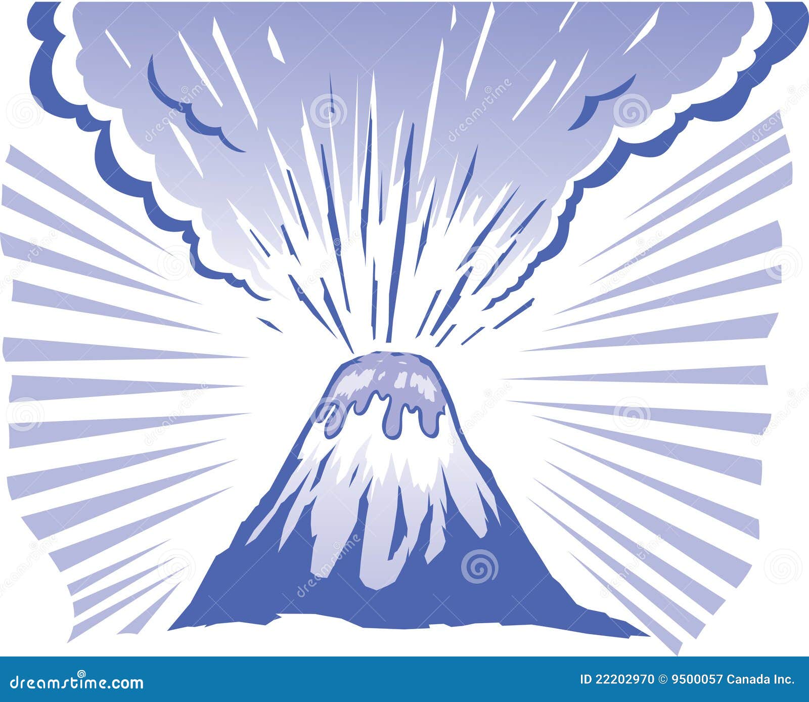 StylizedVolcano stock vector. Illustration of flowing - 22202970