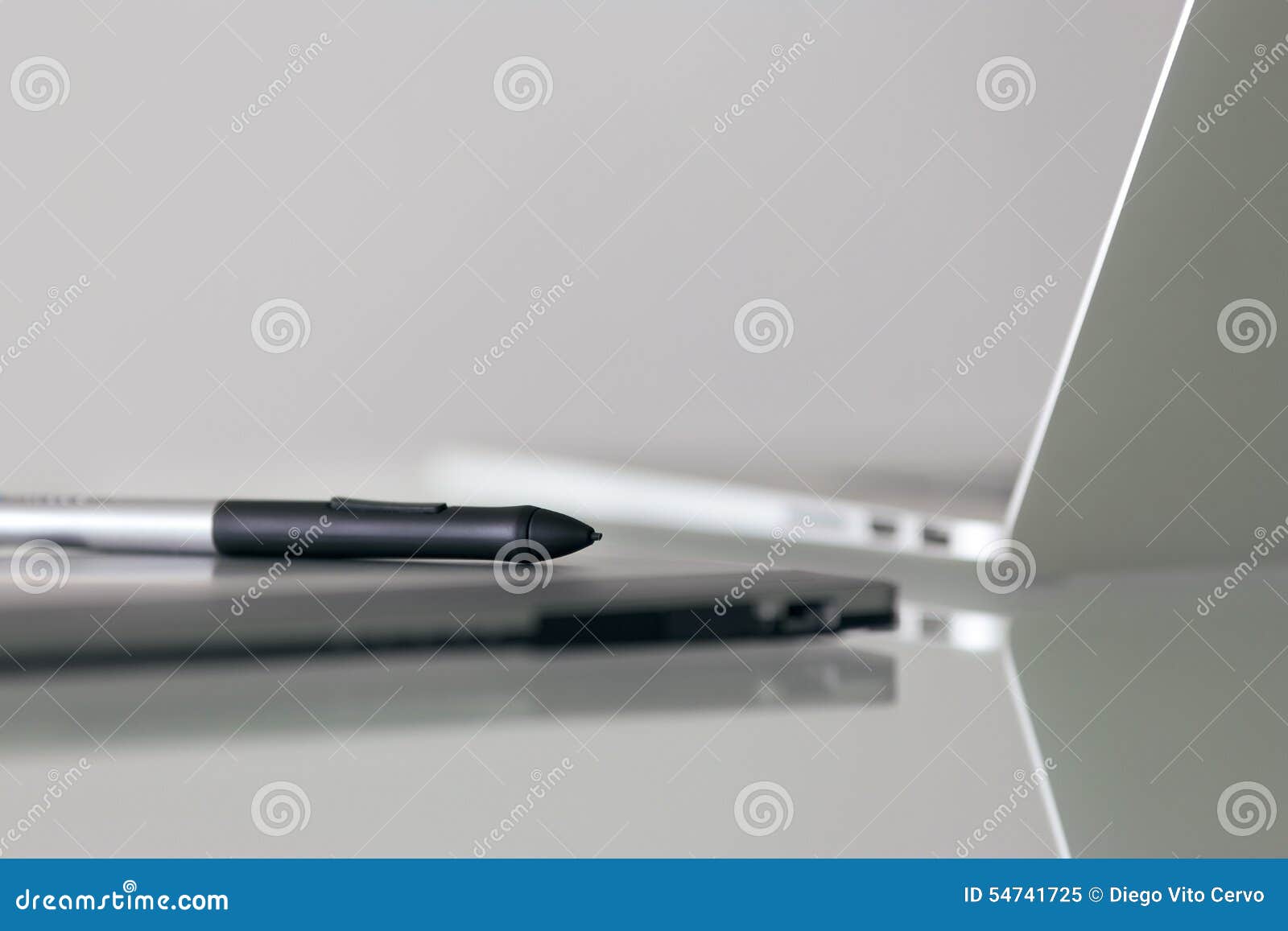 Stylus Pen and Graphic Tablet for Digital Design Work Stock Image ...