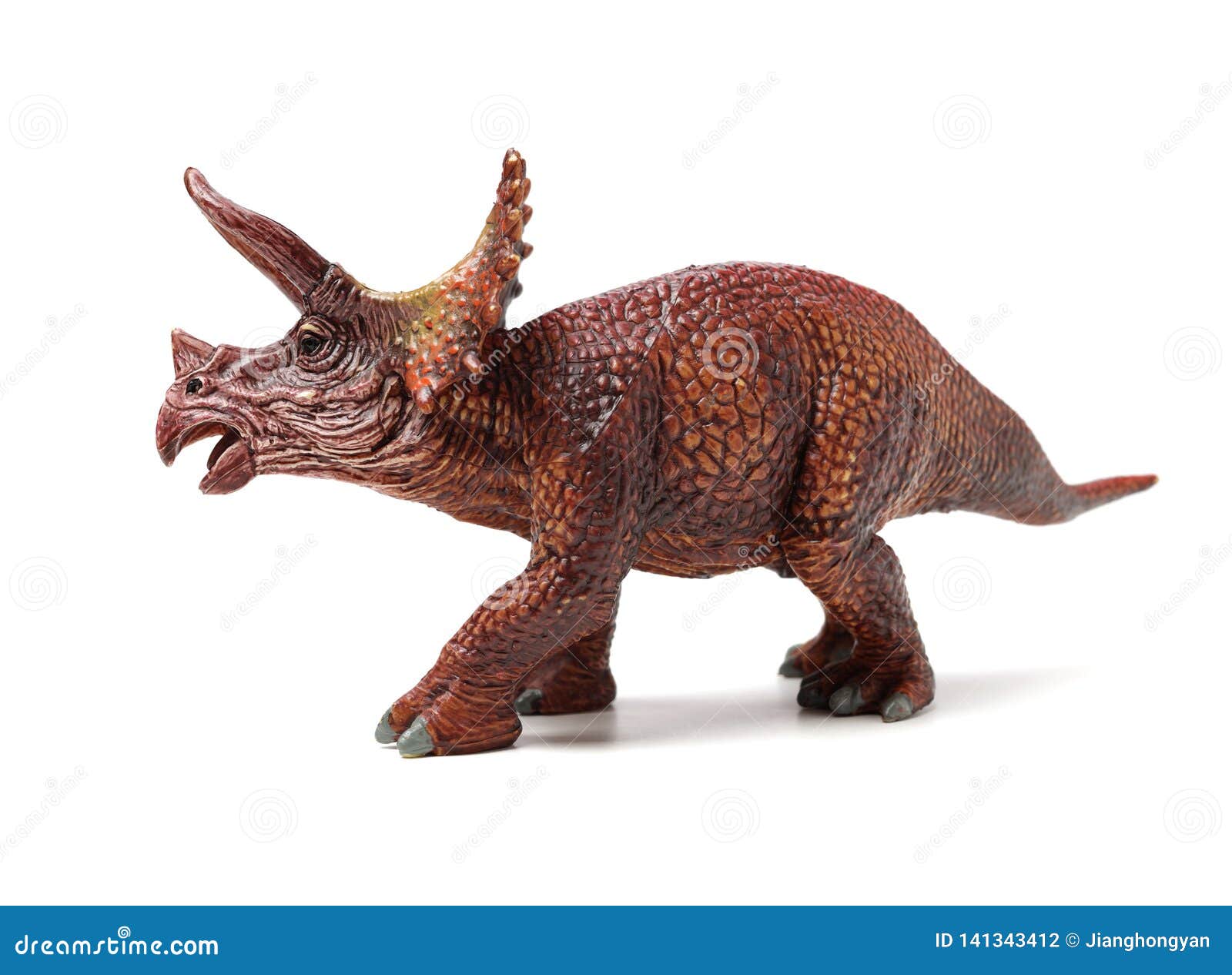 Styracosaurus Dinosaur Figure Toy Stock Photo - Image of figure, model ...