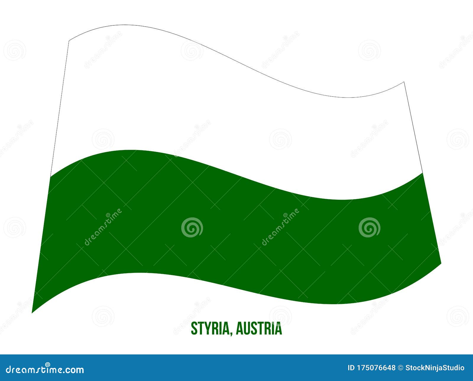 Styria Flag Waving Vector Illustration On White Background. States Flag ...