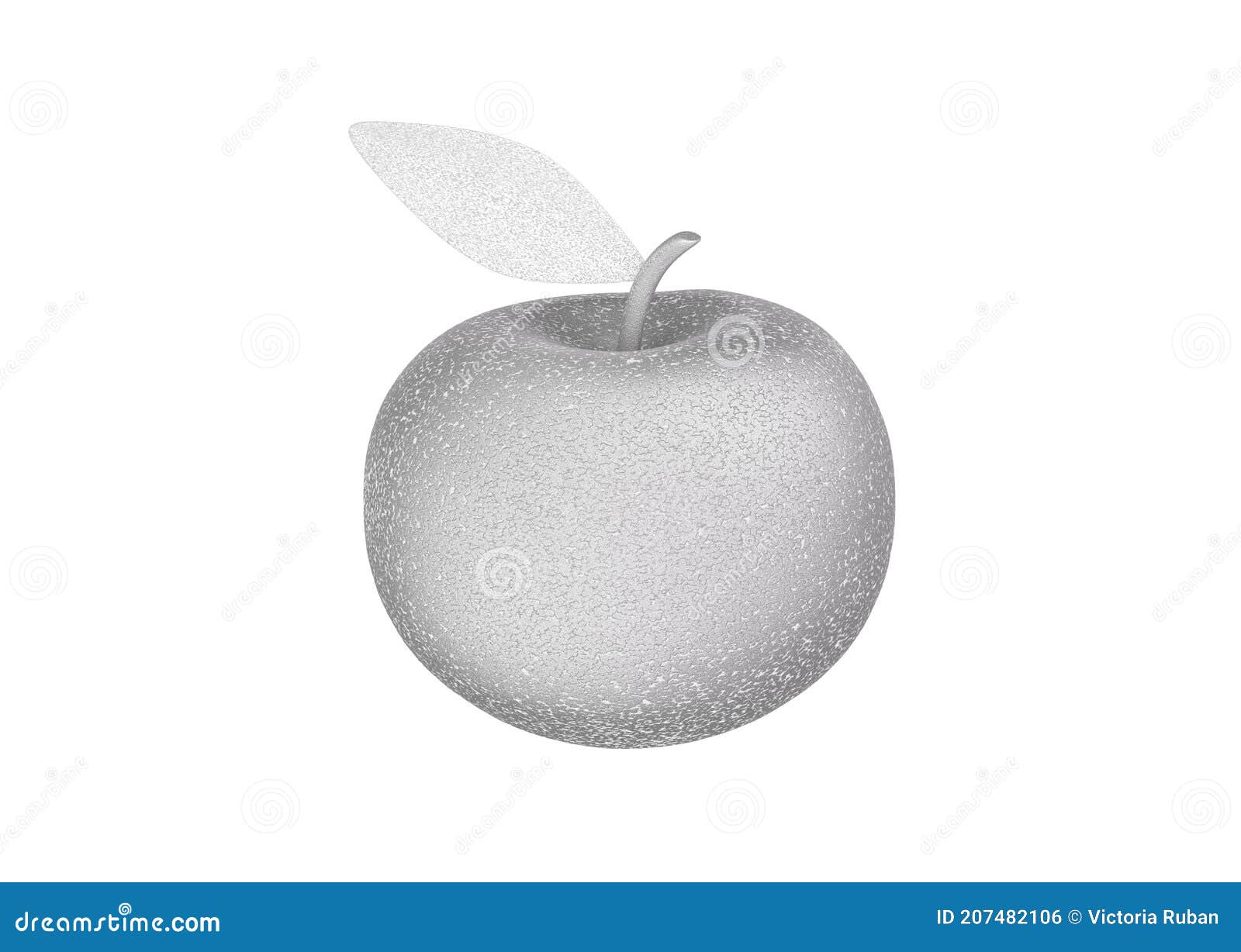 Styrofoam Apple Isolated on White Stock Photo - Illustration of foam ...